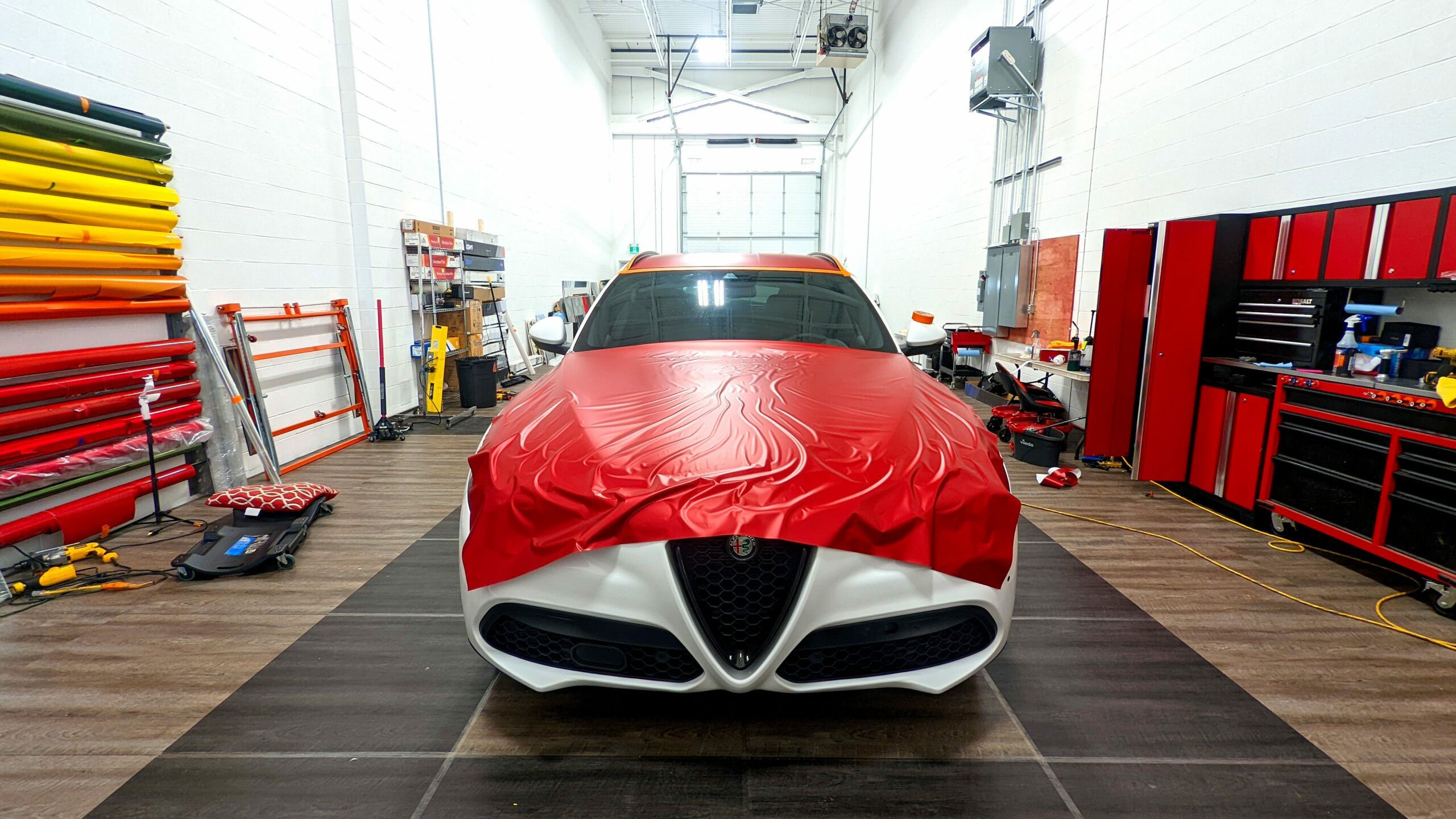 Alfa Romeo Stelvio Matte Iced Red Titanium - Concept Wraps