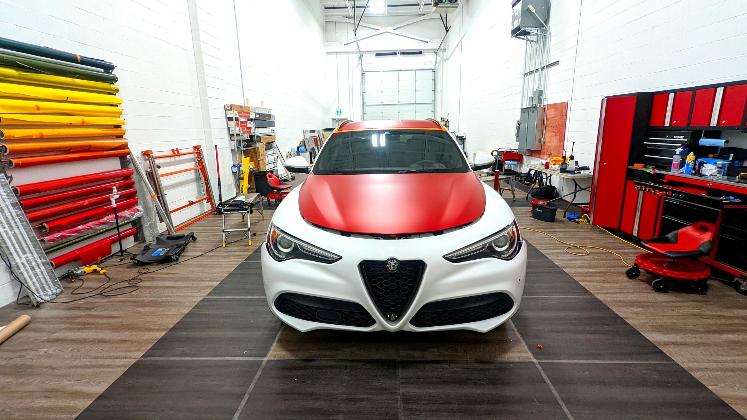 Alfa Romeo Stelvio Matte Iced Red Titanium - Concept Wraps