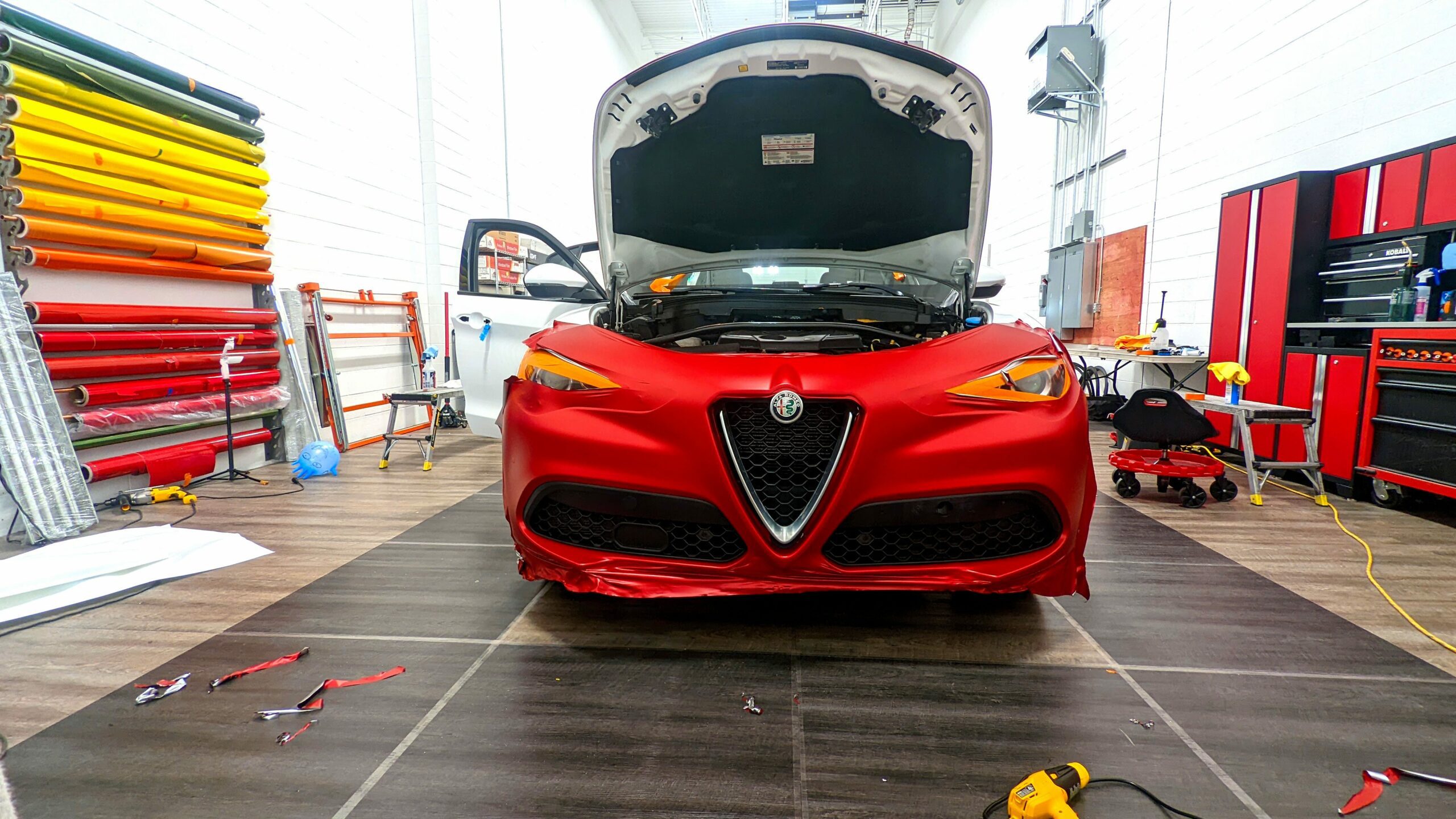 Alfa Romeo Stelvio Matte Iced Red Titanium - Concept Wraps