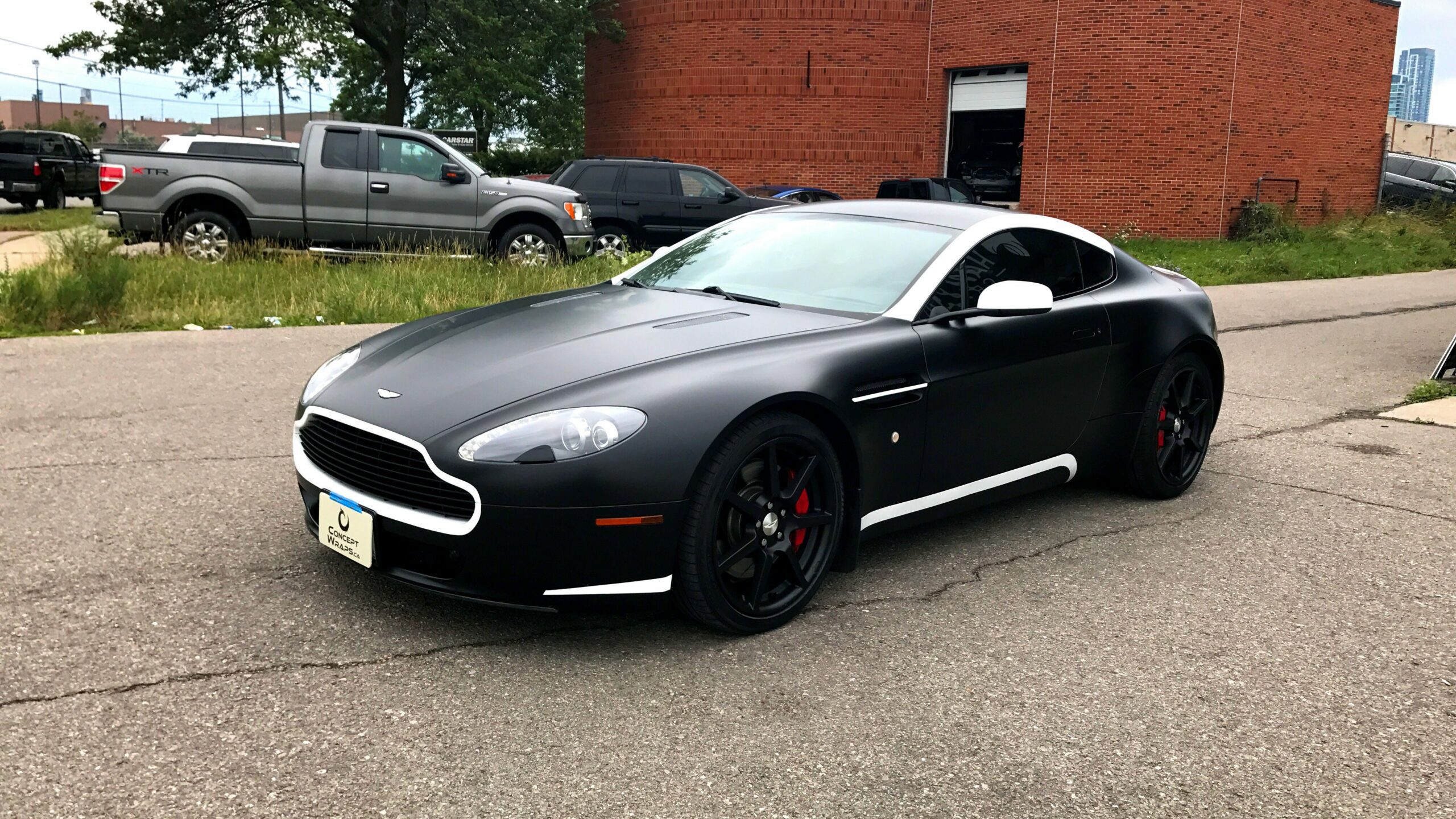 Aston Martin Vantage Matte Black - Concept Wraps
