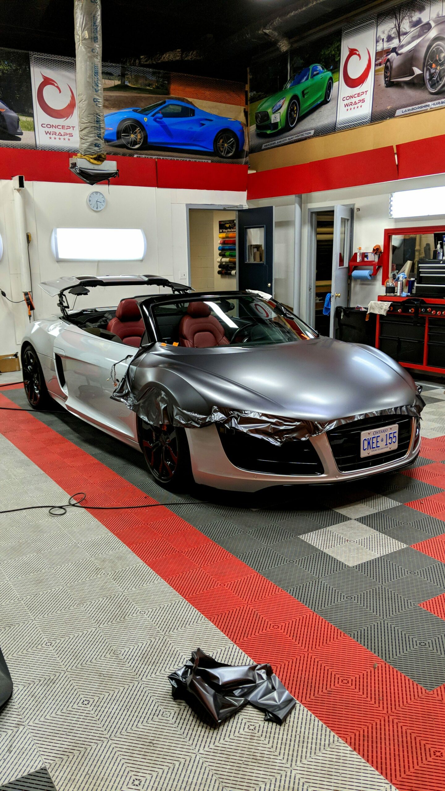 Audi R8 Satin Dark Grey - Concept Wraps