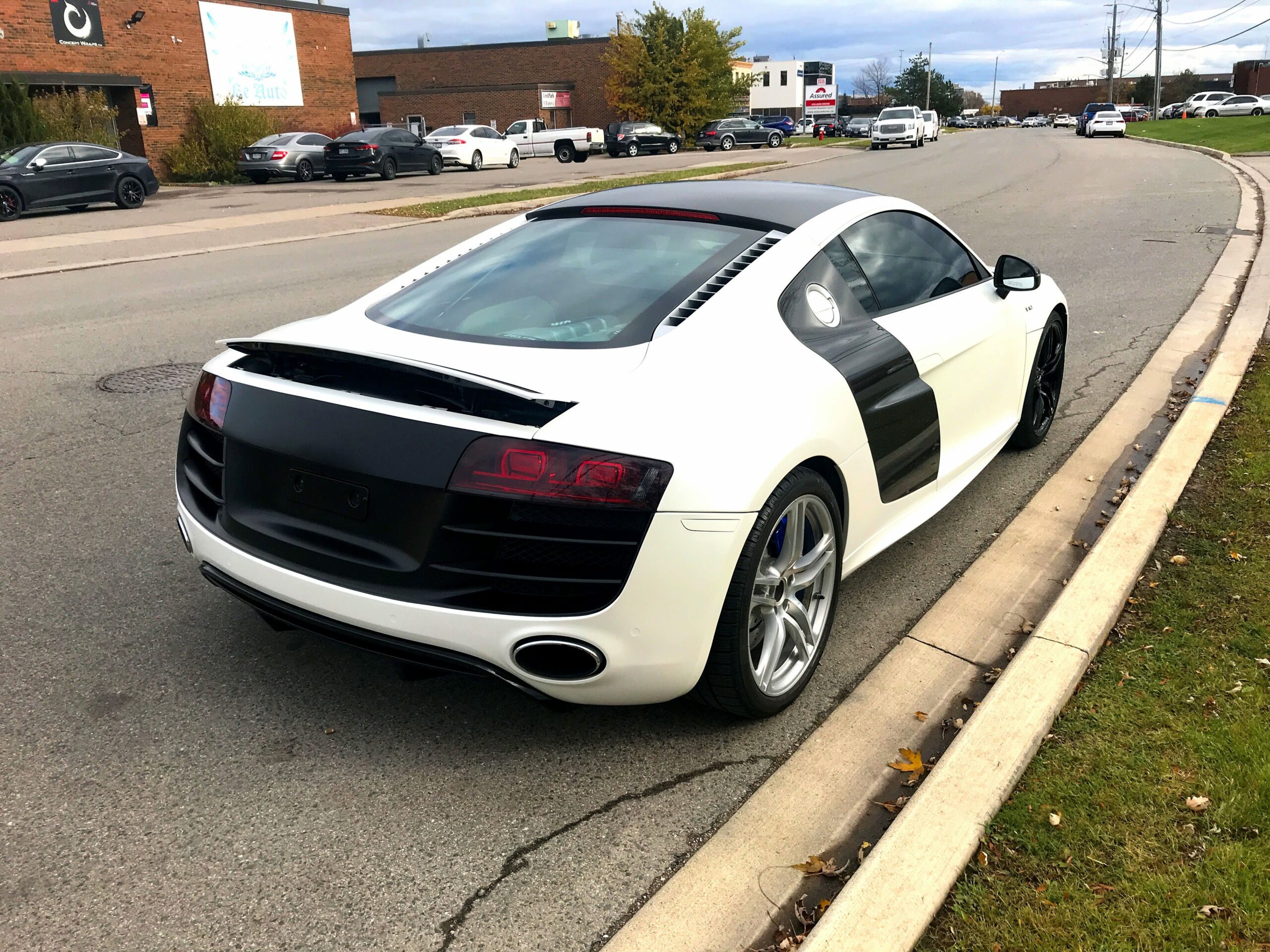Audi R8 Satin Pearl White - Concept Wraps