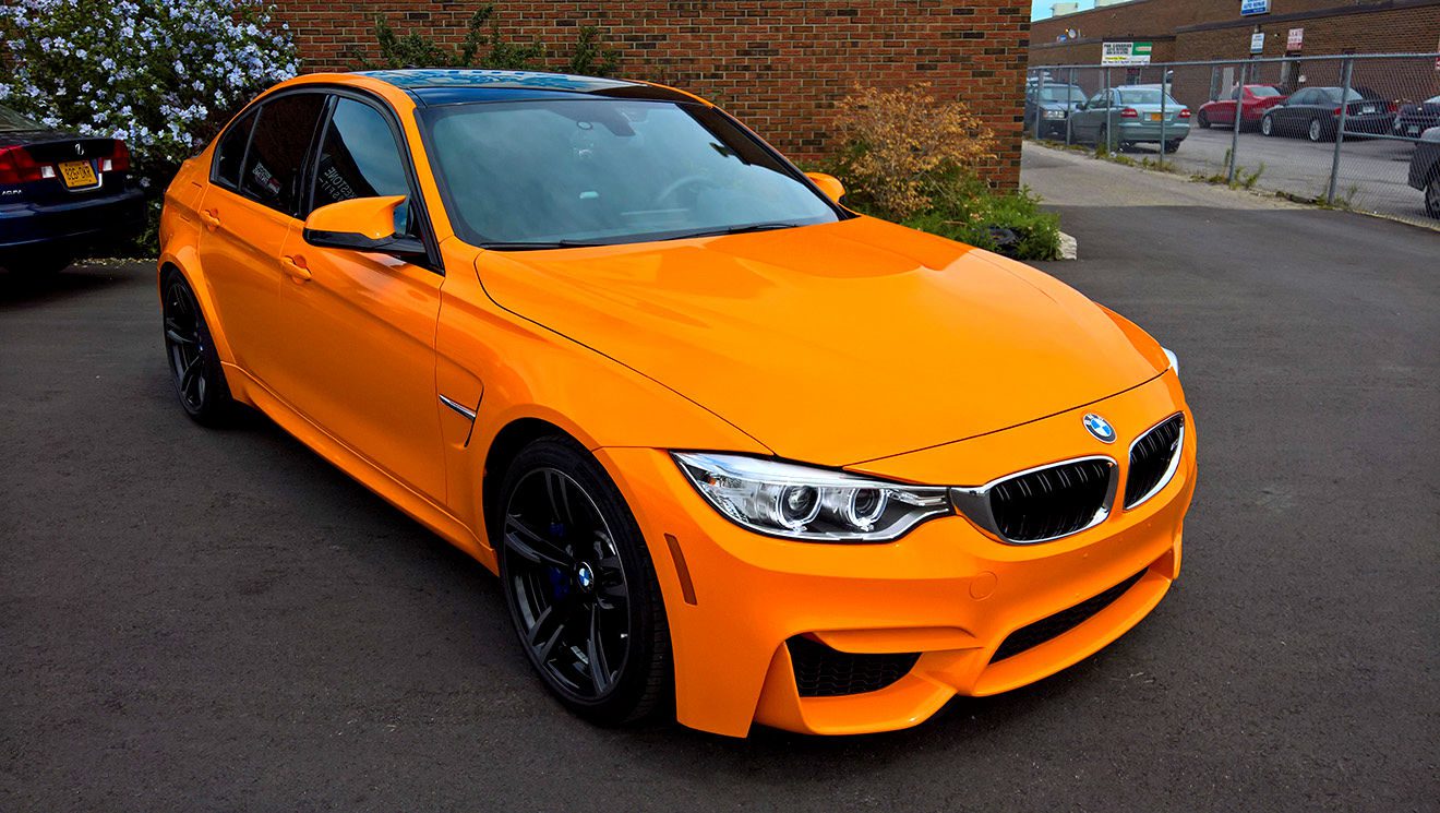 BMW M3 Gloss Bright Orange - Concept Wraps