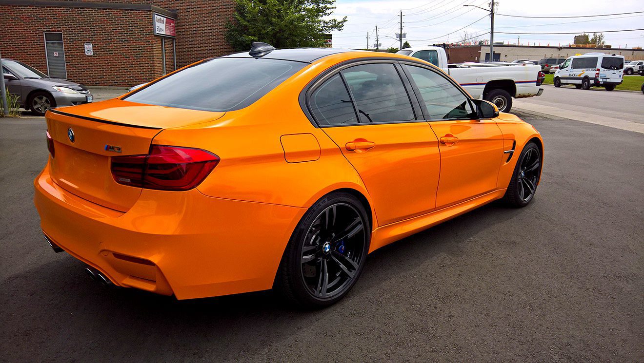 BMW M3 Gloss Bright Orange - Concept Wraps