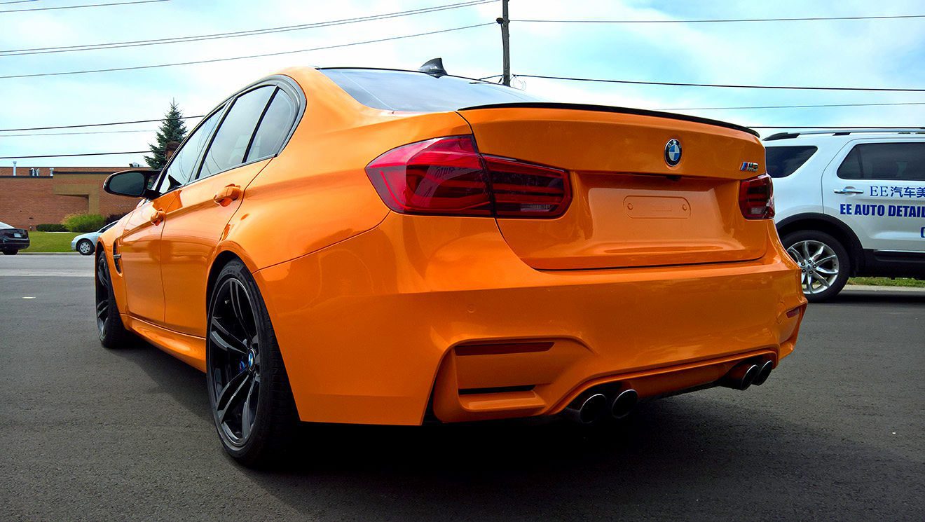 BMW M3 Gloss Bright Orange - Concept Wraps