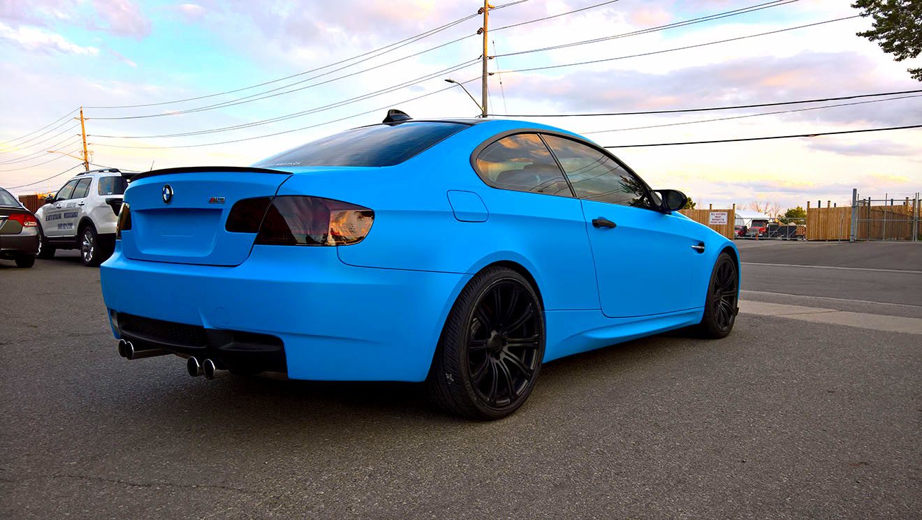 BMW M3 Matte Riviera Blue - Concept Wraps