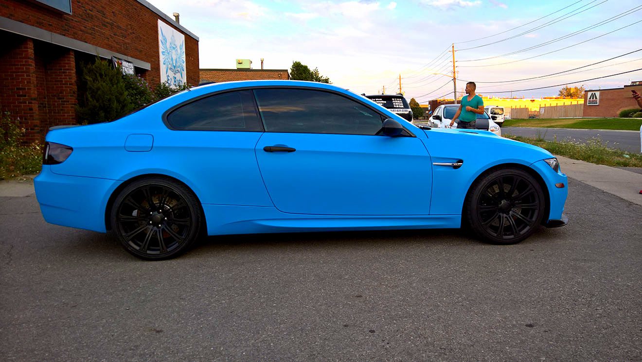 BMW M3 Matte Riviera Blue - Concept Wraps