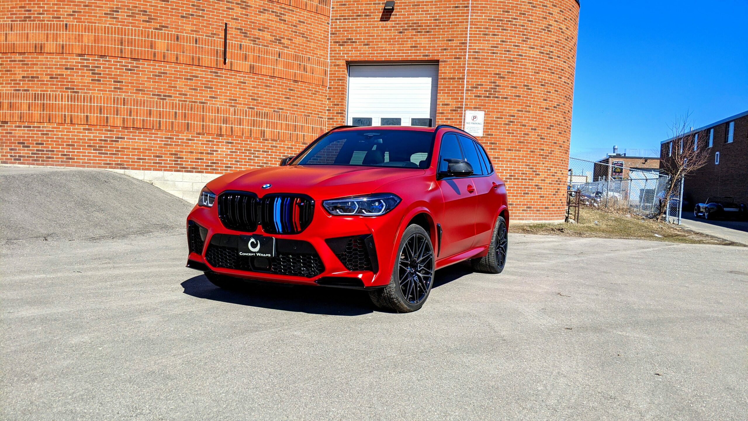BMW X5 Satin Crimson Chrome - Concept Wraps