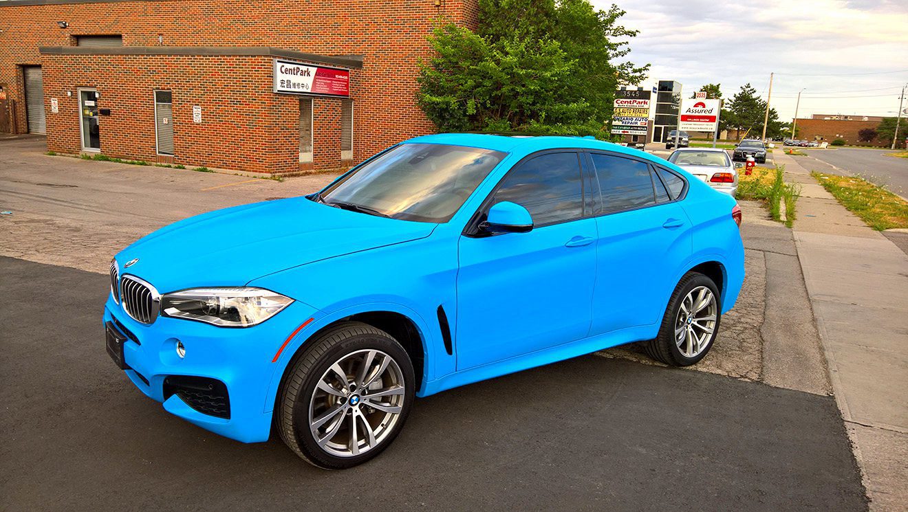 BMW X6 50i Matte Riviera Blue - Concept Wraps