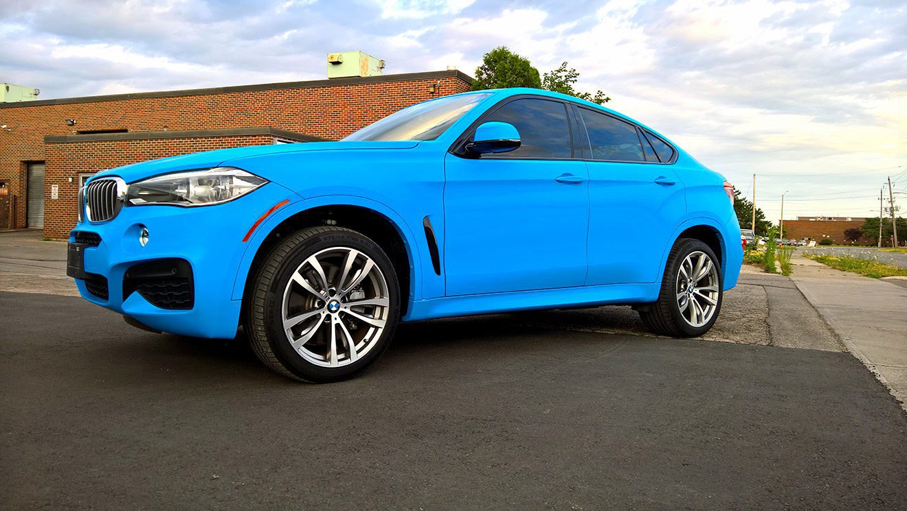 BMW X6 50i Matte Riviera Blue - Concept Wraps