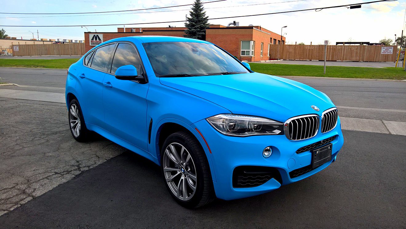BMW X6 50i Matte Riviera Blue - Concept Wraps