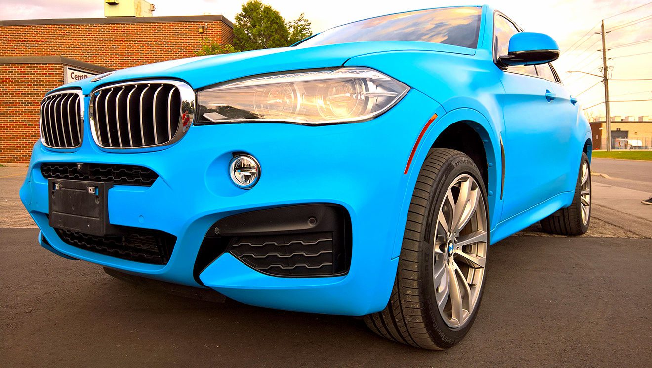 BMW X6 50i Matte Riviera Blue - Concept Wraps