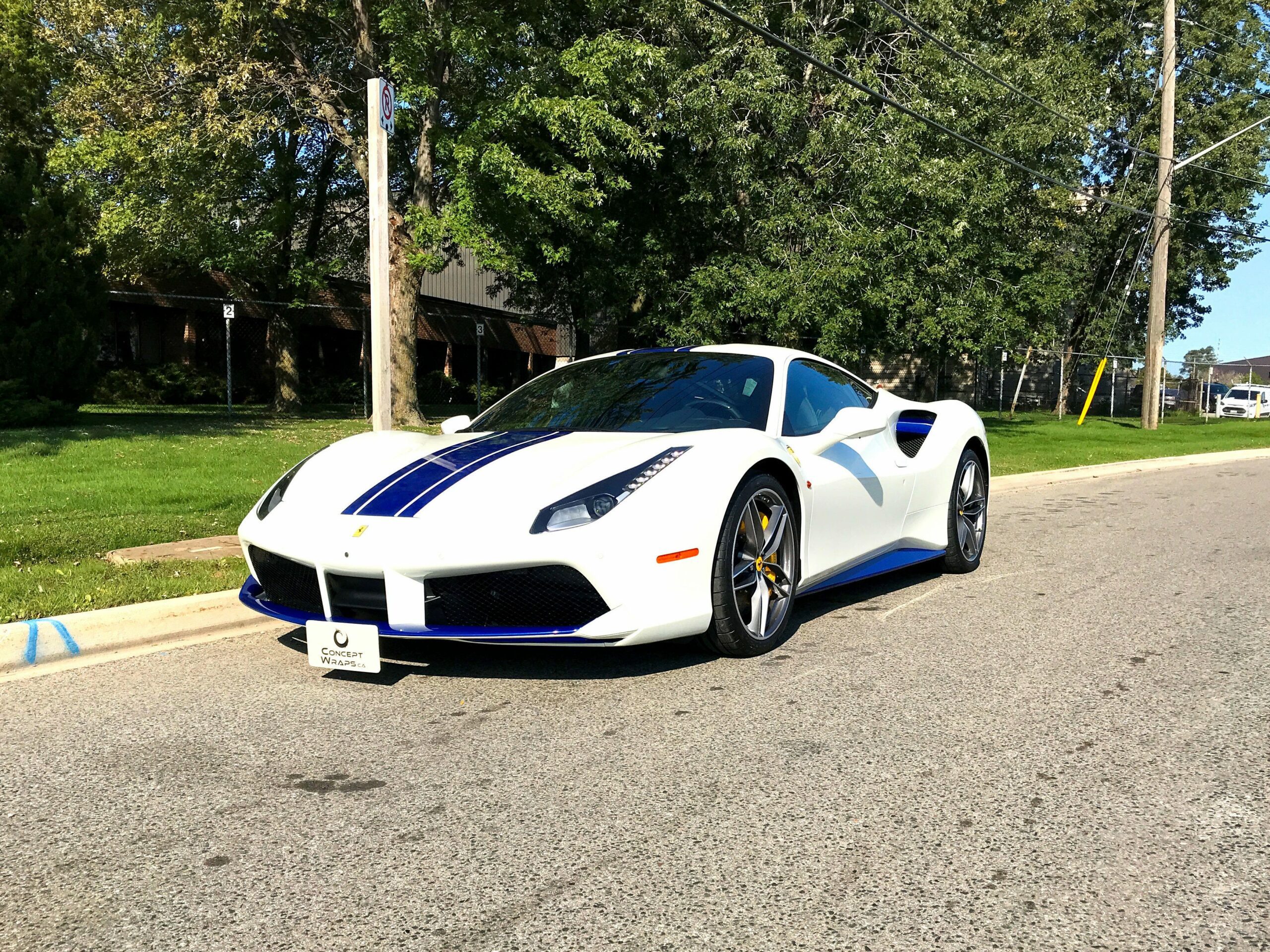 Ferrari 488 GTB paint protection film - Concept Wraps