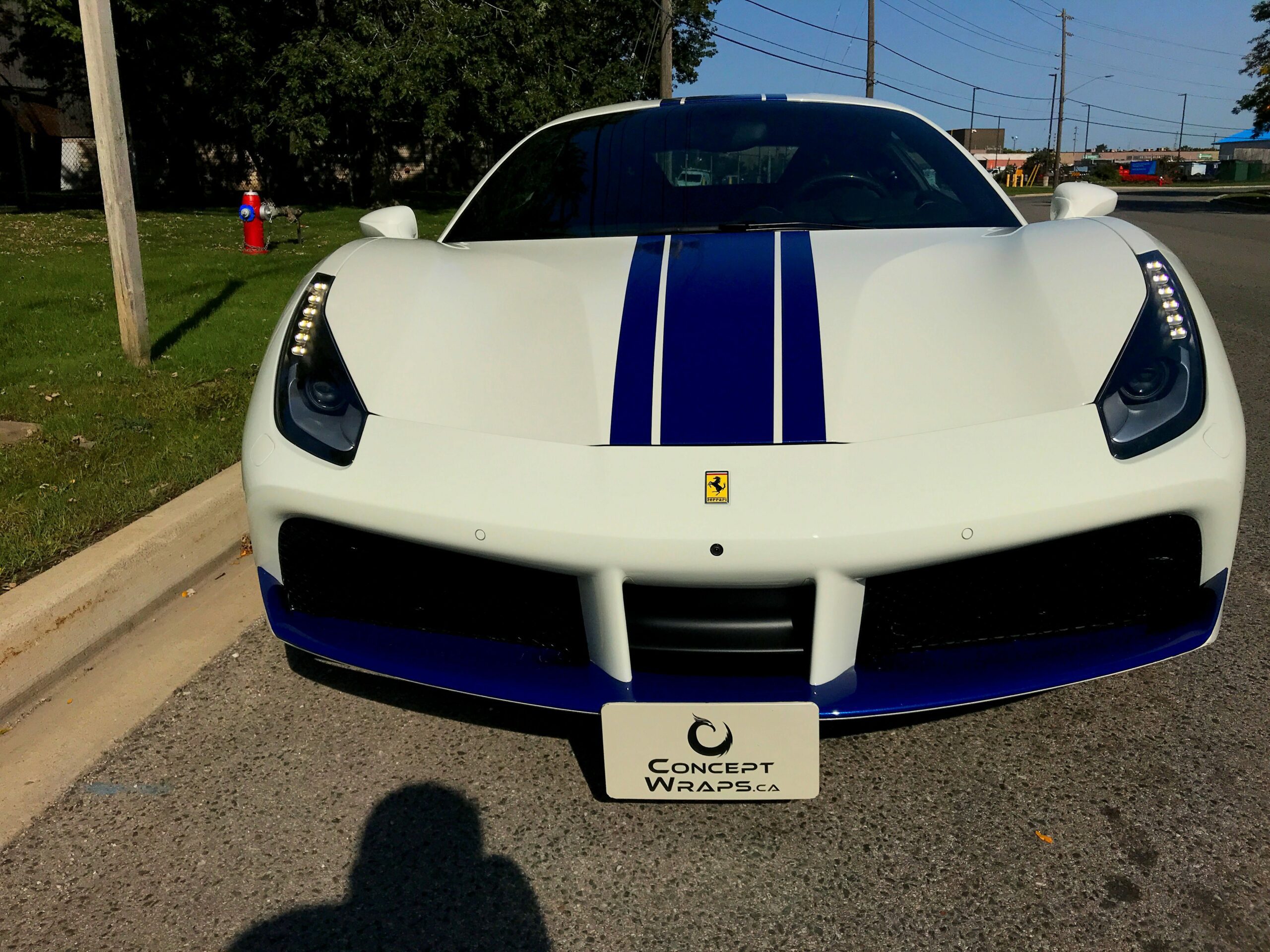 Ferrari 488 GTB paint protection film - Concept Wraps