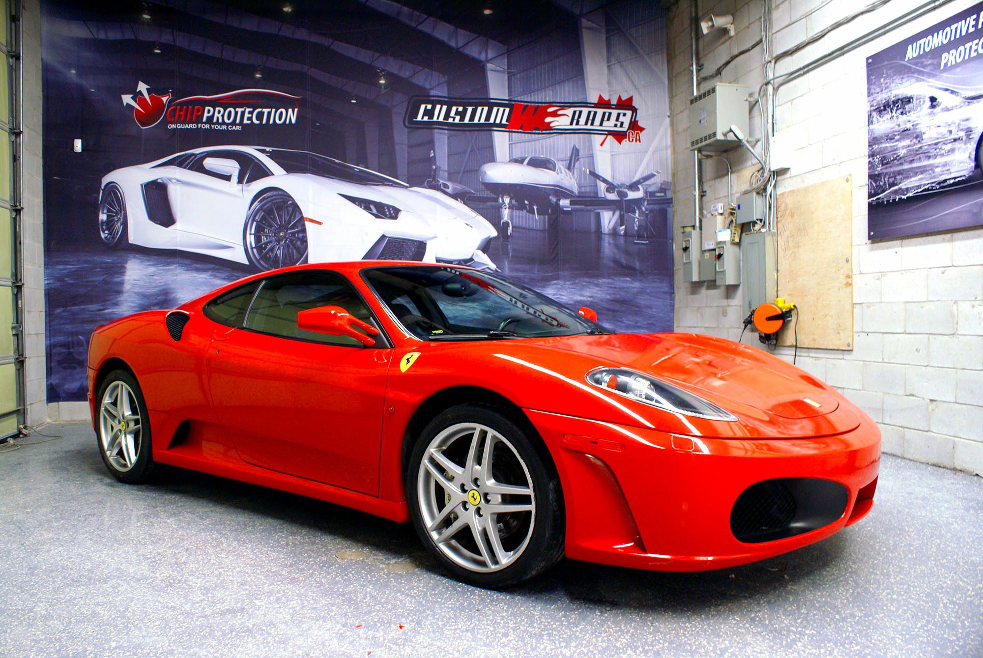 Ferrari F430 Gloss Hot Rod Red - Concept Wraps