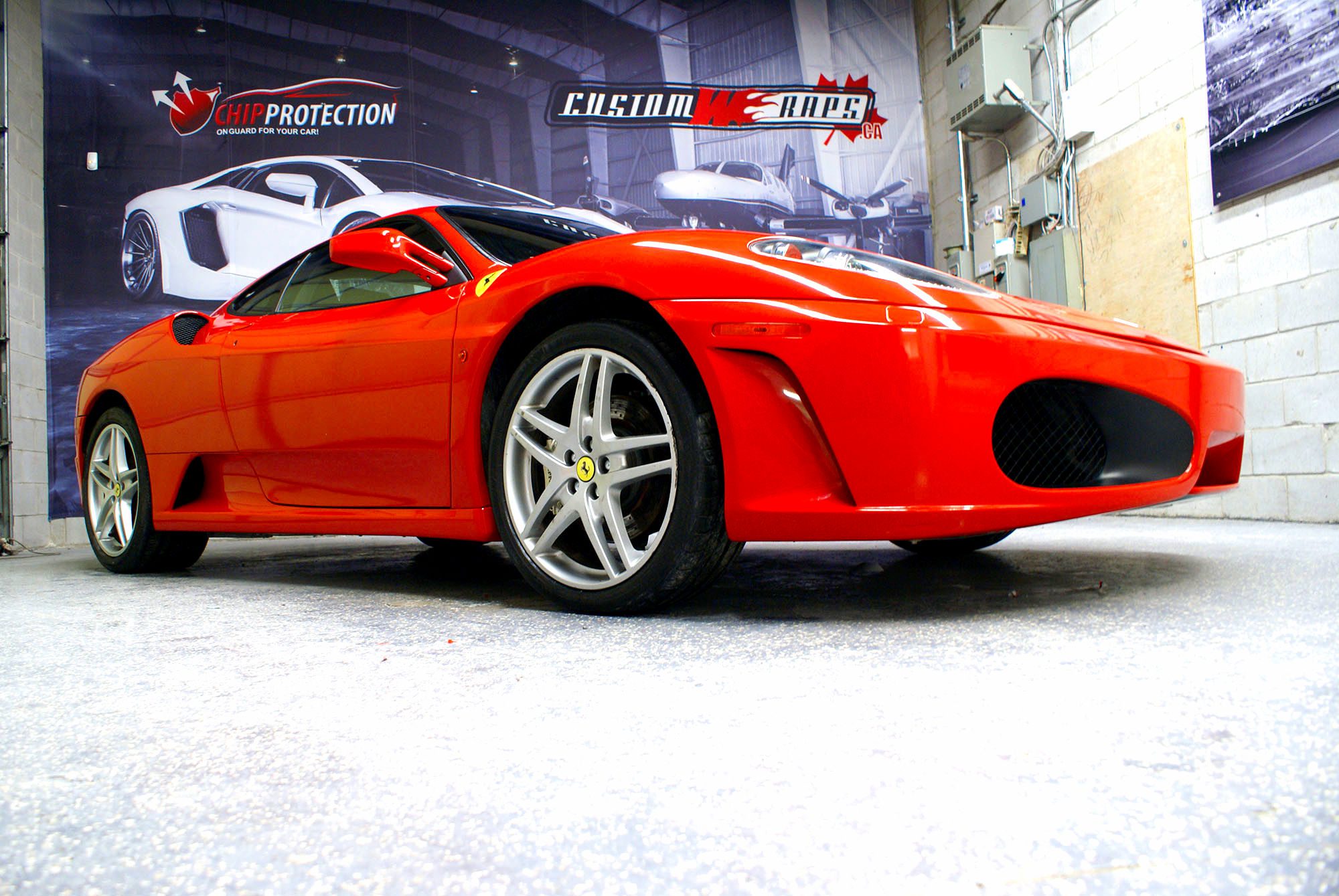 Ferrari F430 Gloss Hot Rod Red - Concept Wraps