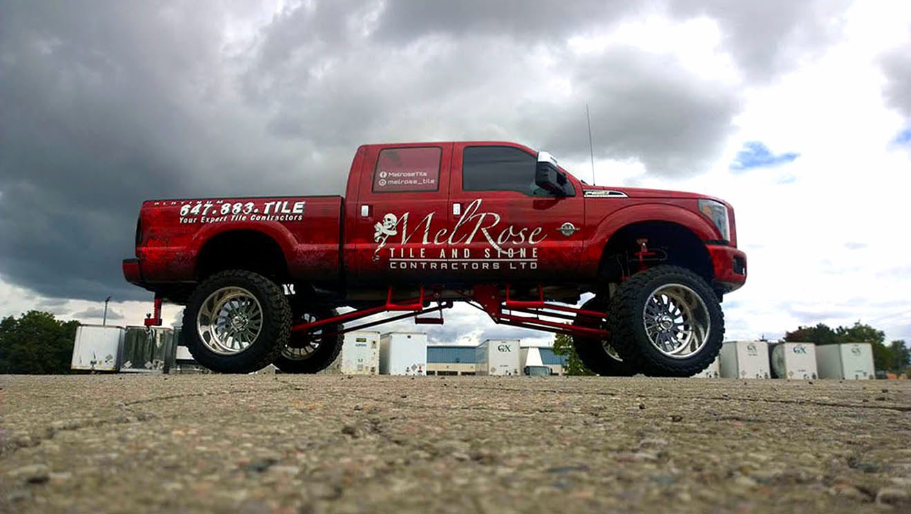 Ford F350 Custom Carbon Fiber Print - Concept Wraps