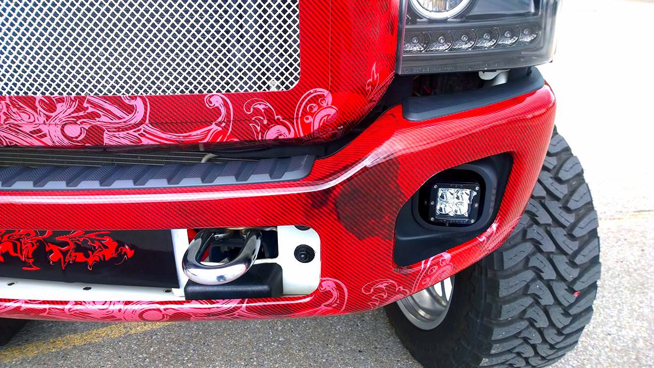 Ford F350 Custom Carbon Fiber Print - Concept Wraps