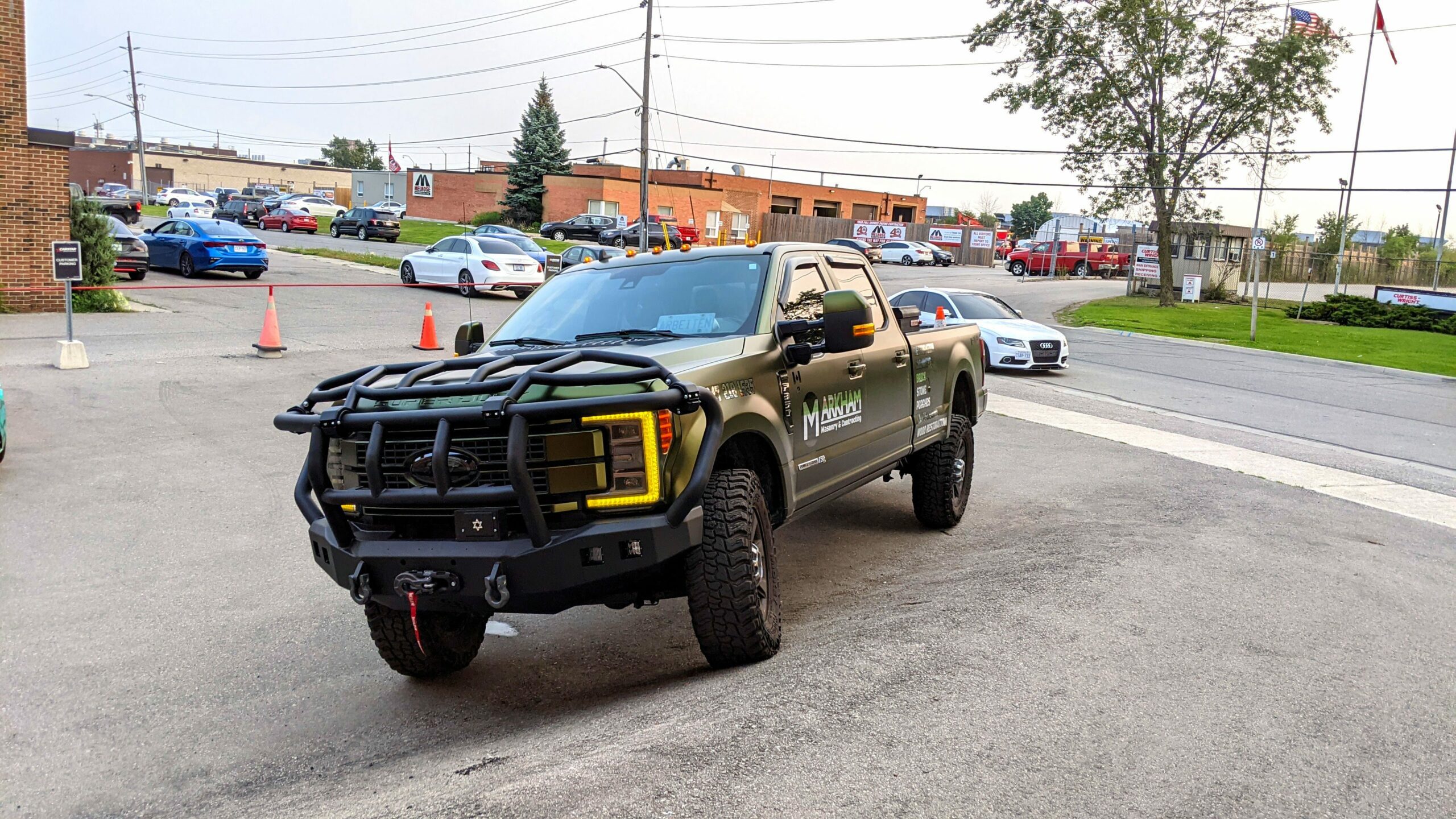 Ford F350 Satin Hope Green - Concept Wraps