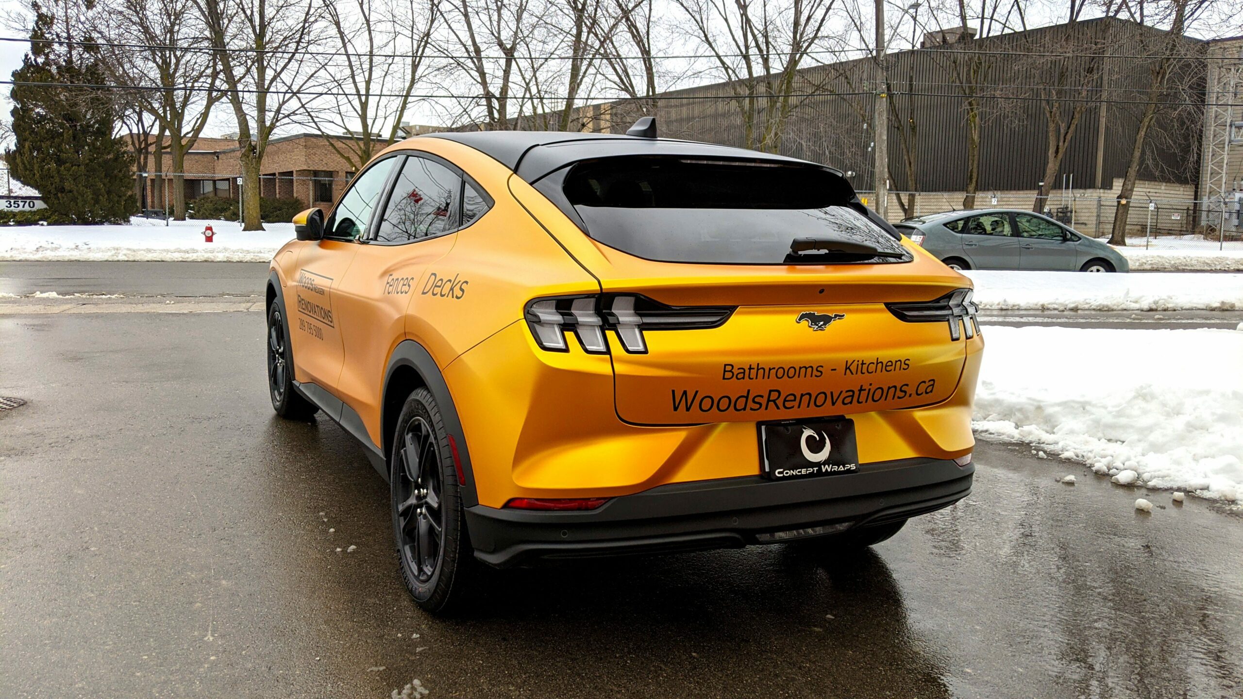 Ford Mustang Mach E Energetic Yellow - Concept Wraps
