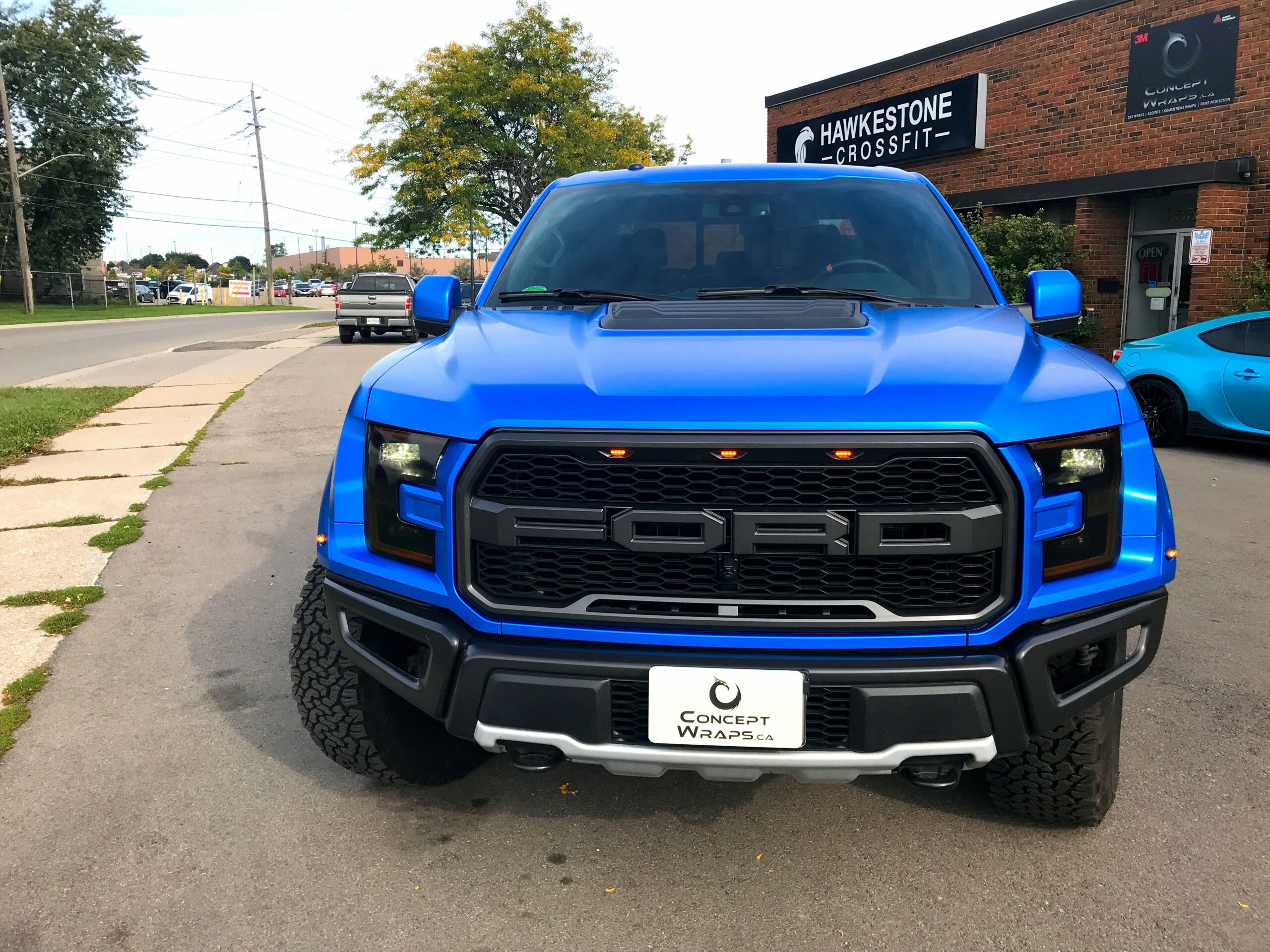 Ford Raptor Satin Perfect Blue - Concept Wraps