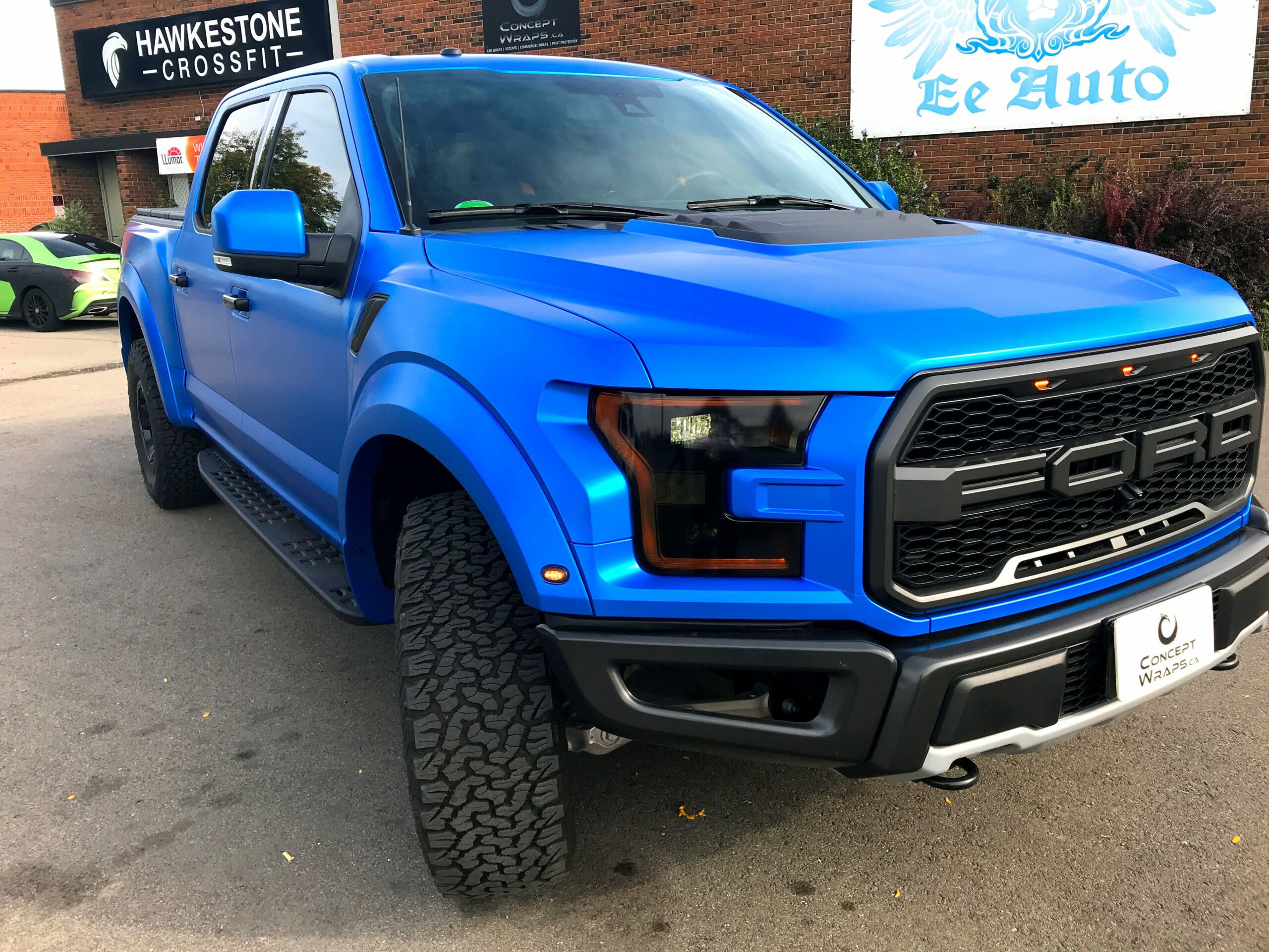 Ford Raptor Satin Perfect Blue - Concept Wraps