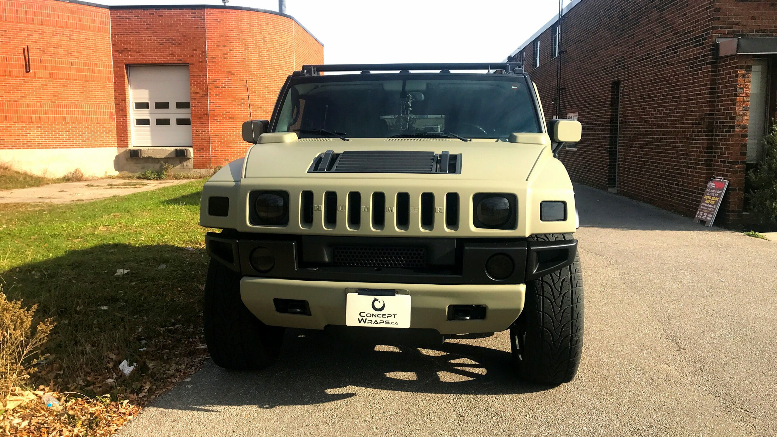 Hummer H2 Matte Khaki - Concept Wraps