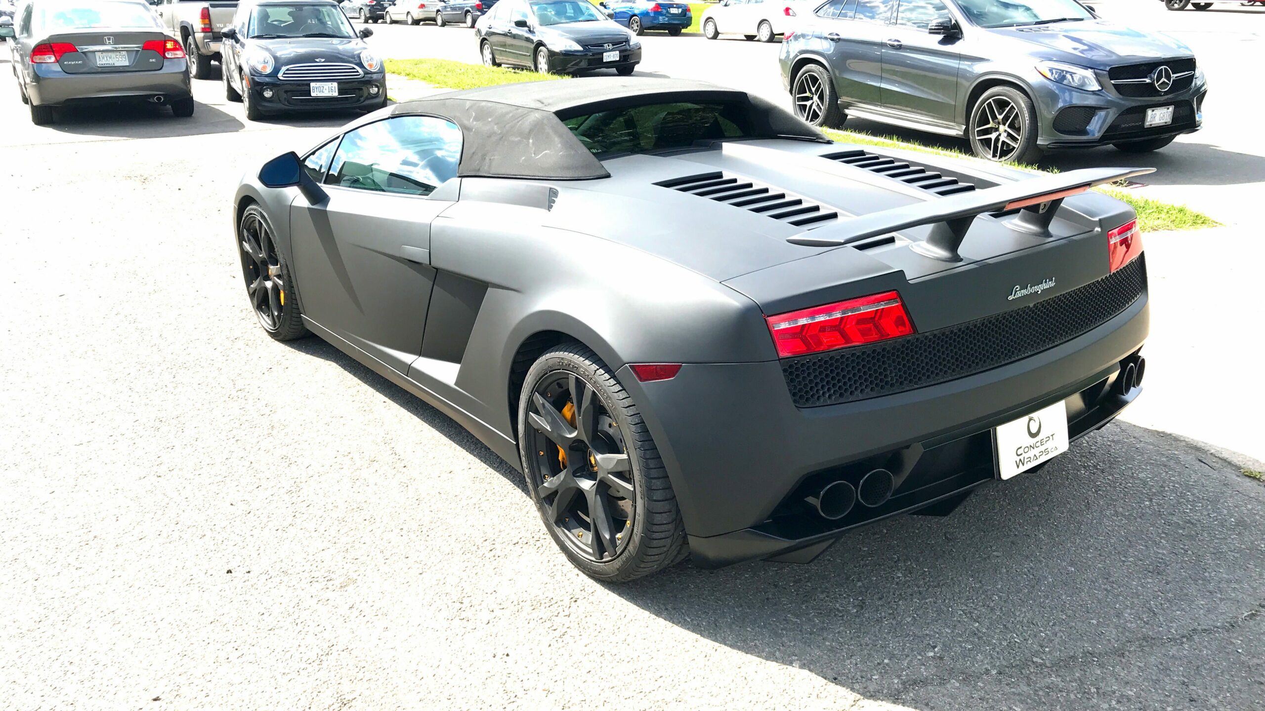 Lamborghini Galardo Matte Black - Concept Wraps