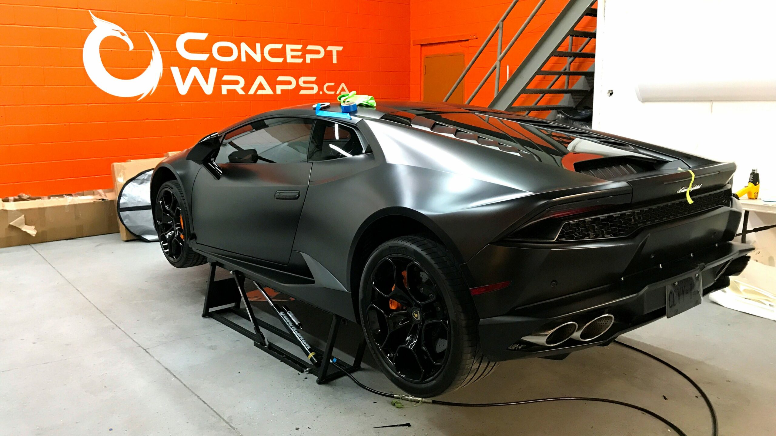 Lamborghini Huracan Satin Black - Concept Wraps