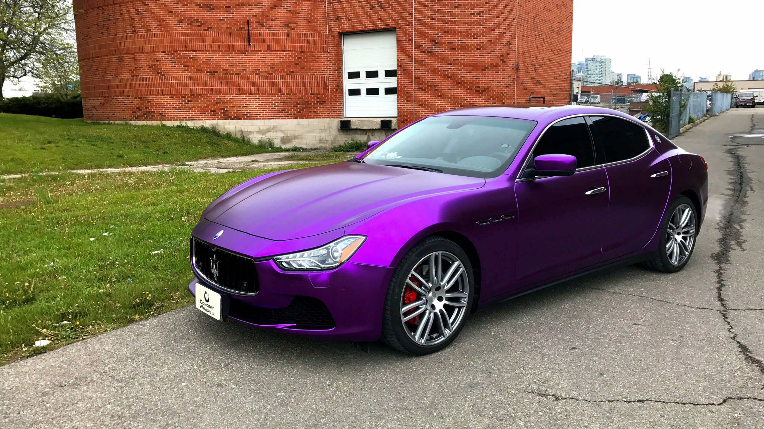 Maserati Ghibli Satin Purple Chrome - Concept Wraps