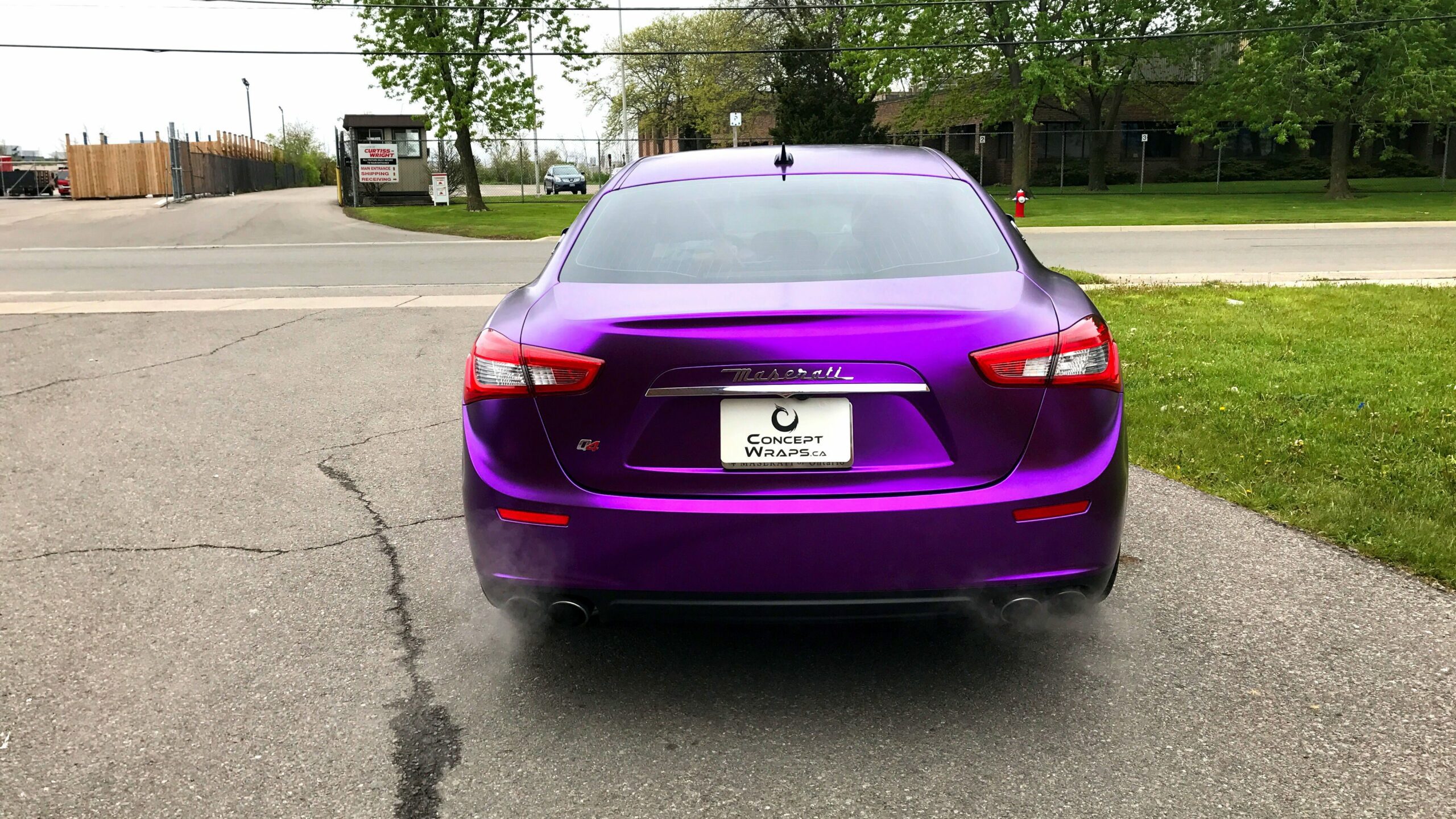 Maserati Ghibli Satin Purple Chrome - Concept Wraps