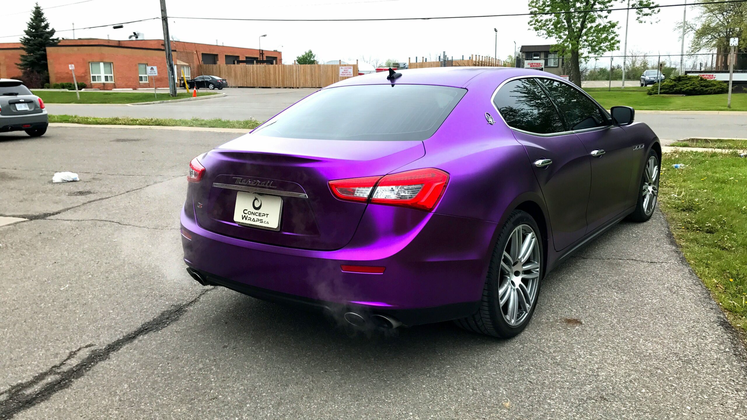 Maserati Ghibli Satin Purple Chrome - Concept Wraps