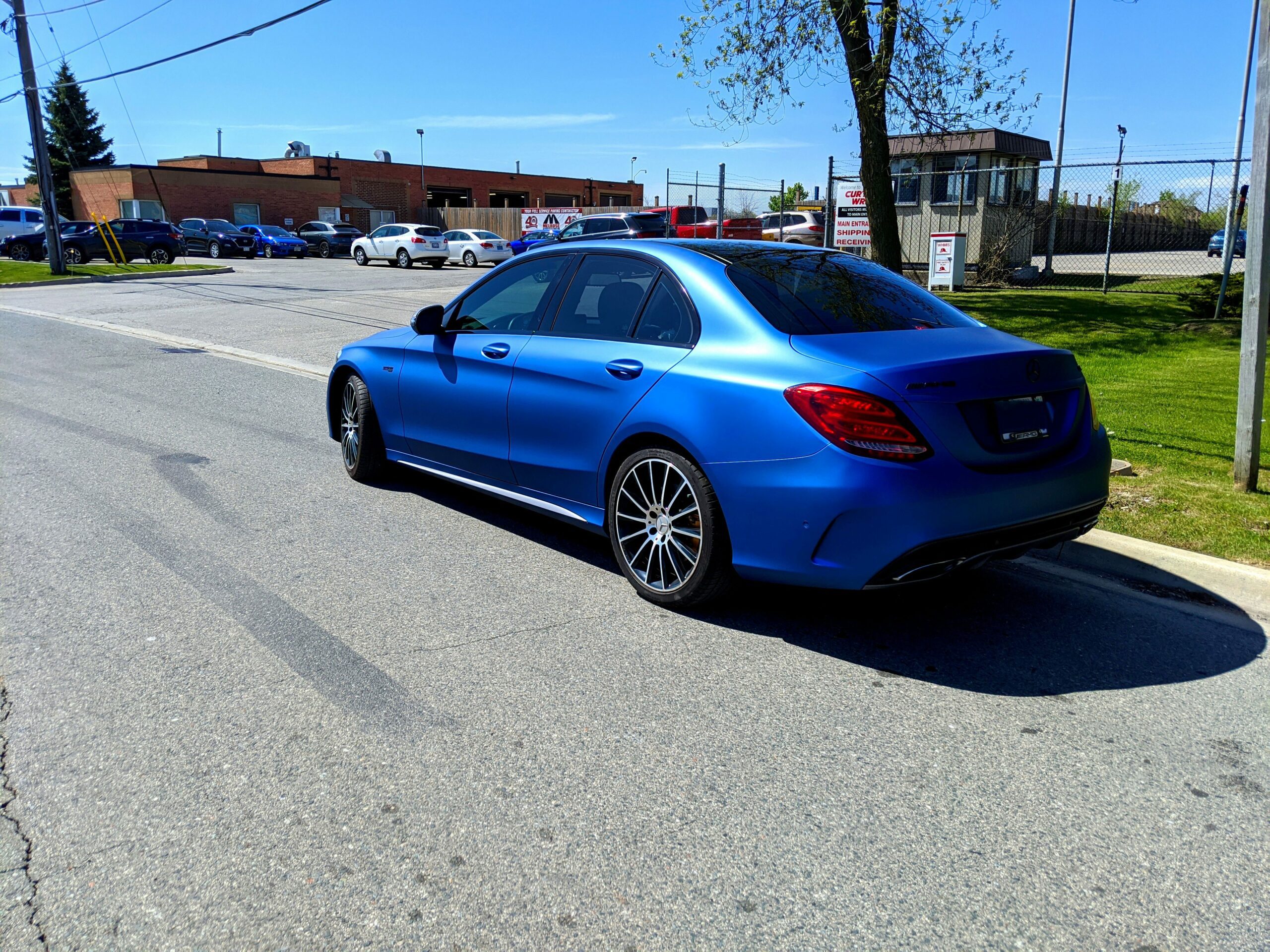 Mercedes-Benz C43 Matte Metallic Night Blue - Concept Wraps