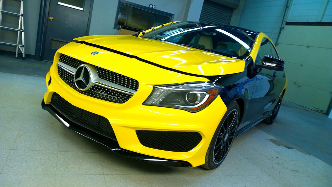 Mercedes-Benz CLA Bright Yellow - Concept Wraps