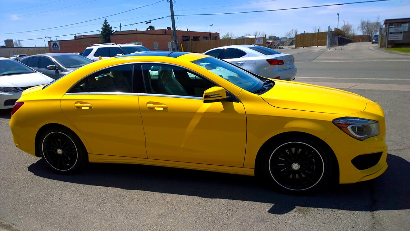 Mercedes-Benz CLA Bright Yellow - Concept Wraps