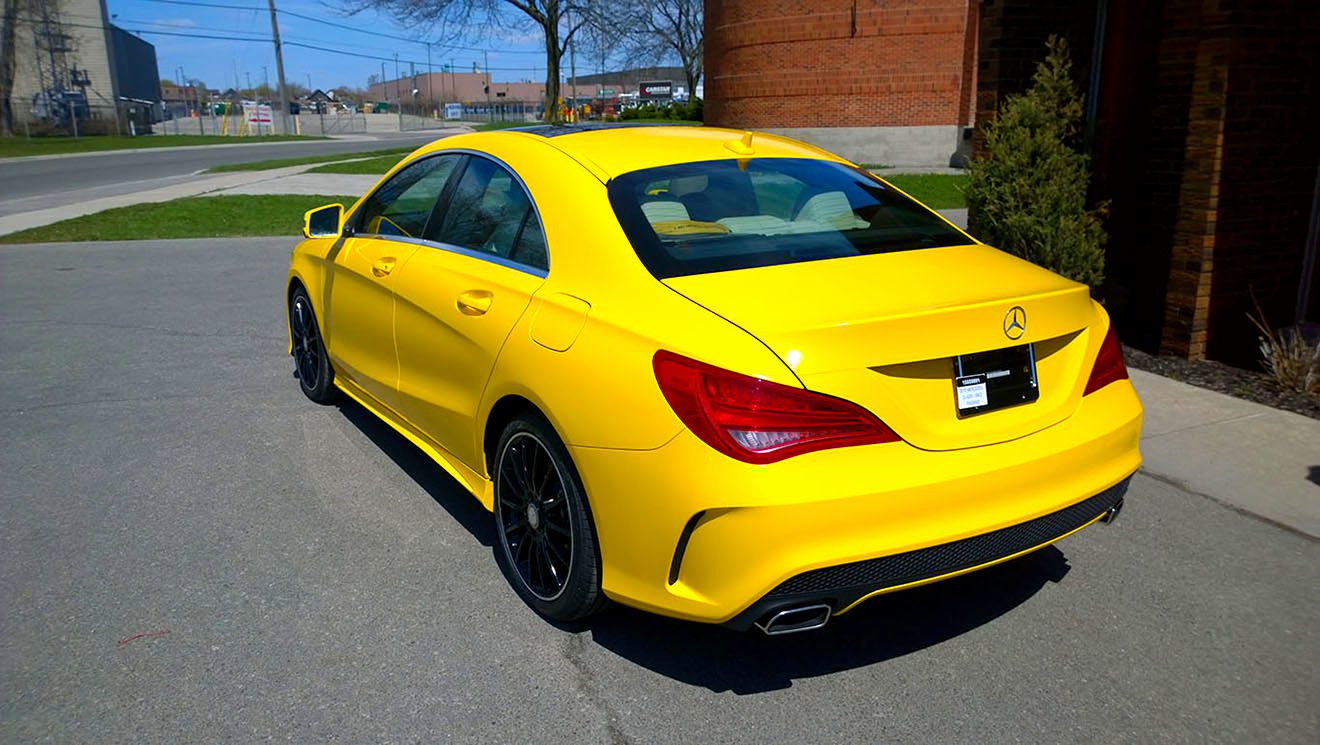 Mercedes-Benz CLA Bright Yellow - Concept Wraps
