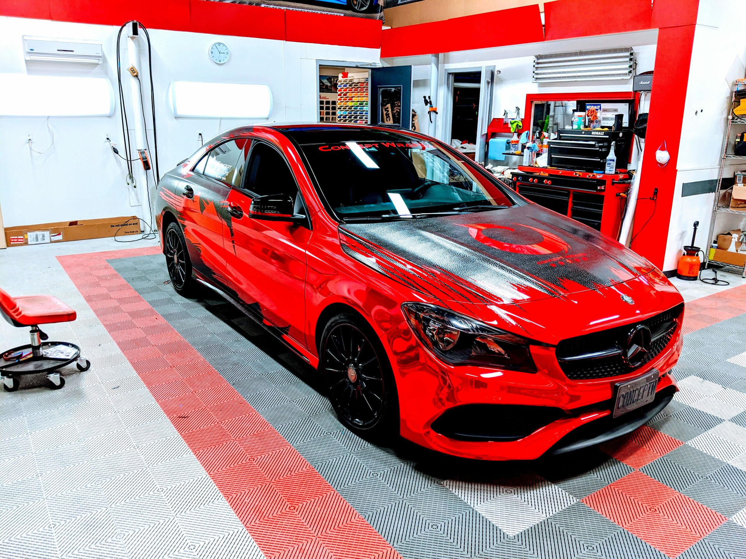 Mercedes-Benz CLA Red Chrome - Concept Wraps