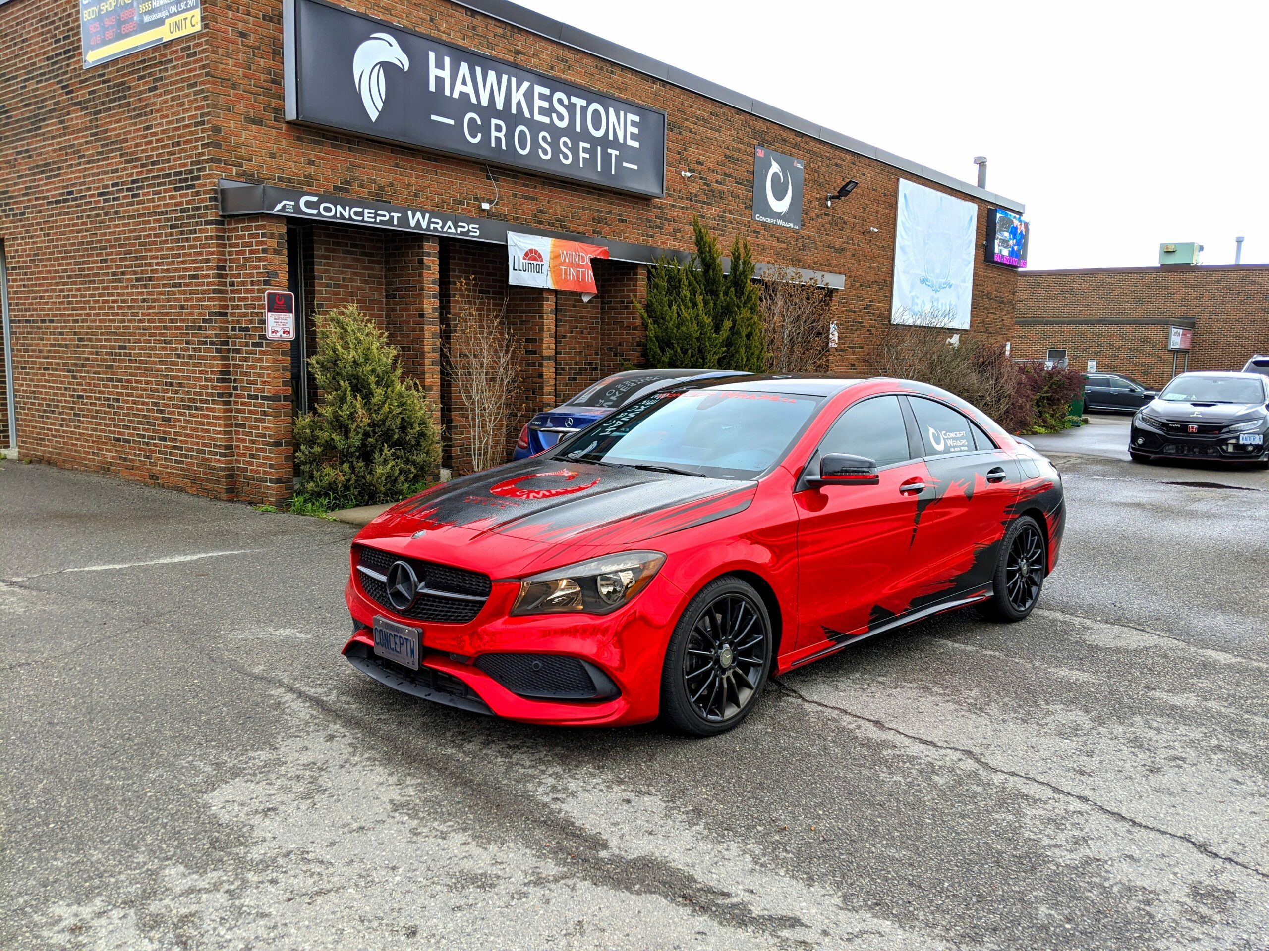 Mercedes-Benz CLA Red Chrome - Concept Wraps