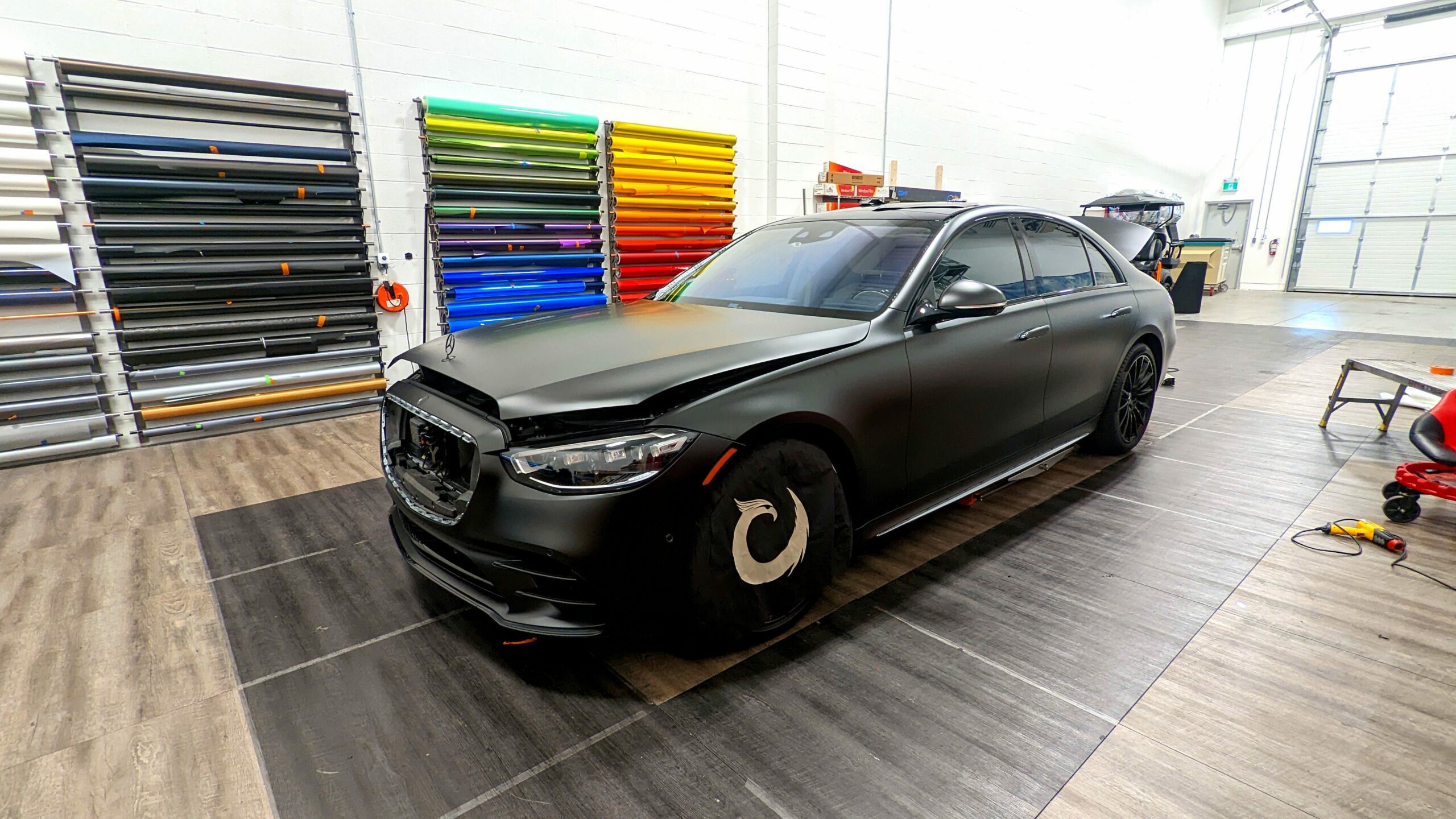 Mercedes-Benz S500 Matte Phantom Black - Concept Wraps