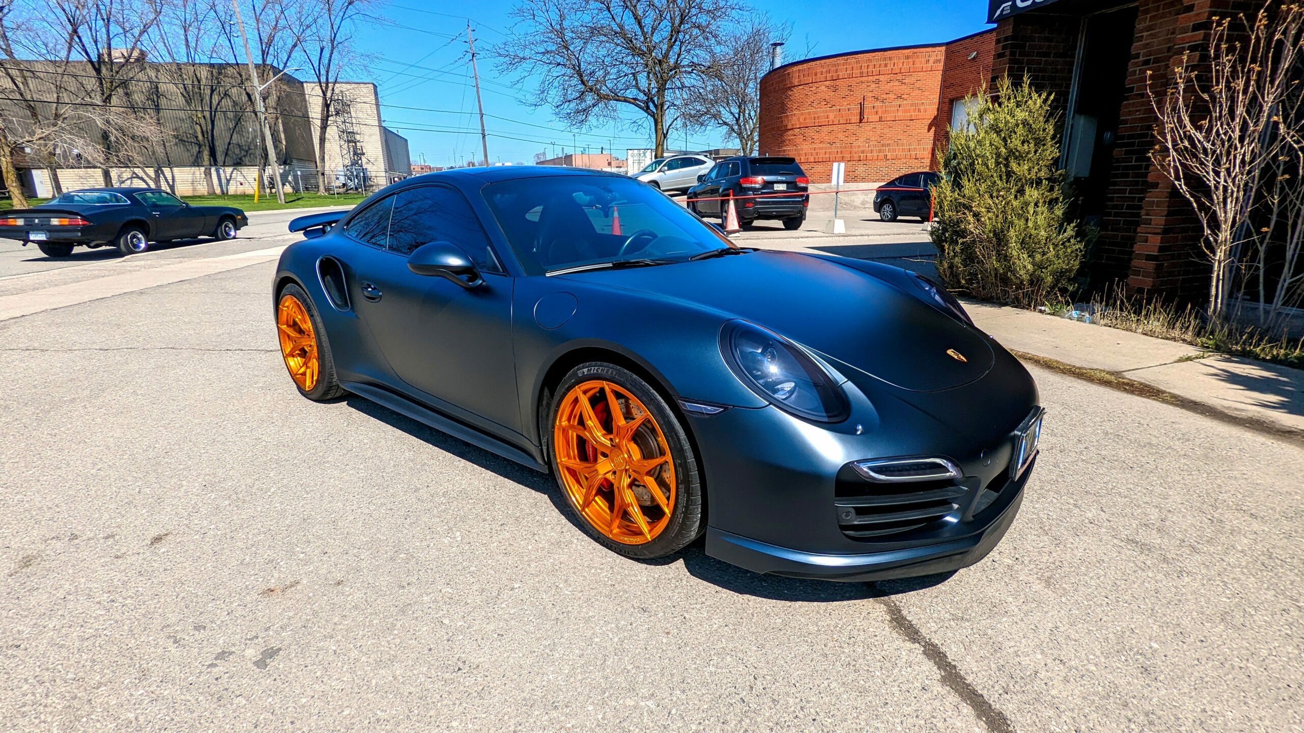 Porsche 911 Turbo Matte Magnetic Black - Concept Wraps
