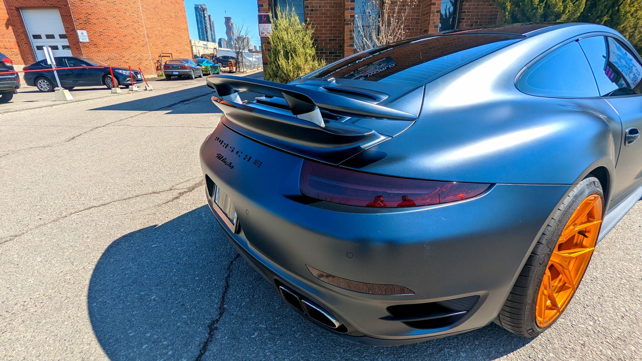 Porsche 911 Turbo Matte Magnetic Black - Concept Wraps