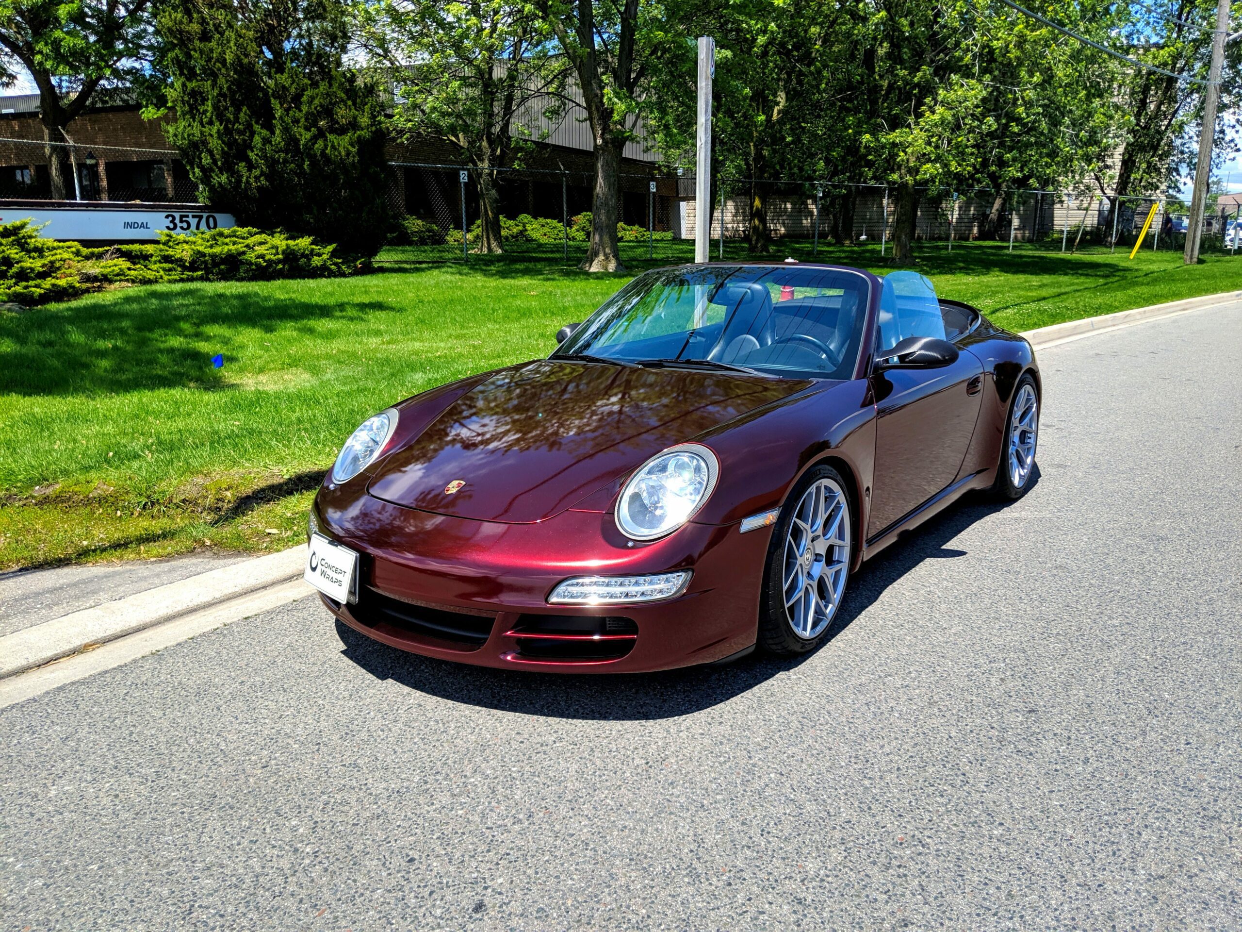 Porsche 997 - 911 Red Black Iridescent - Concept Wraps