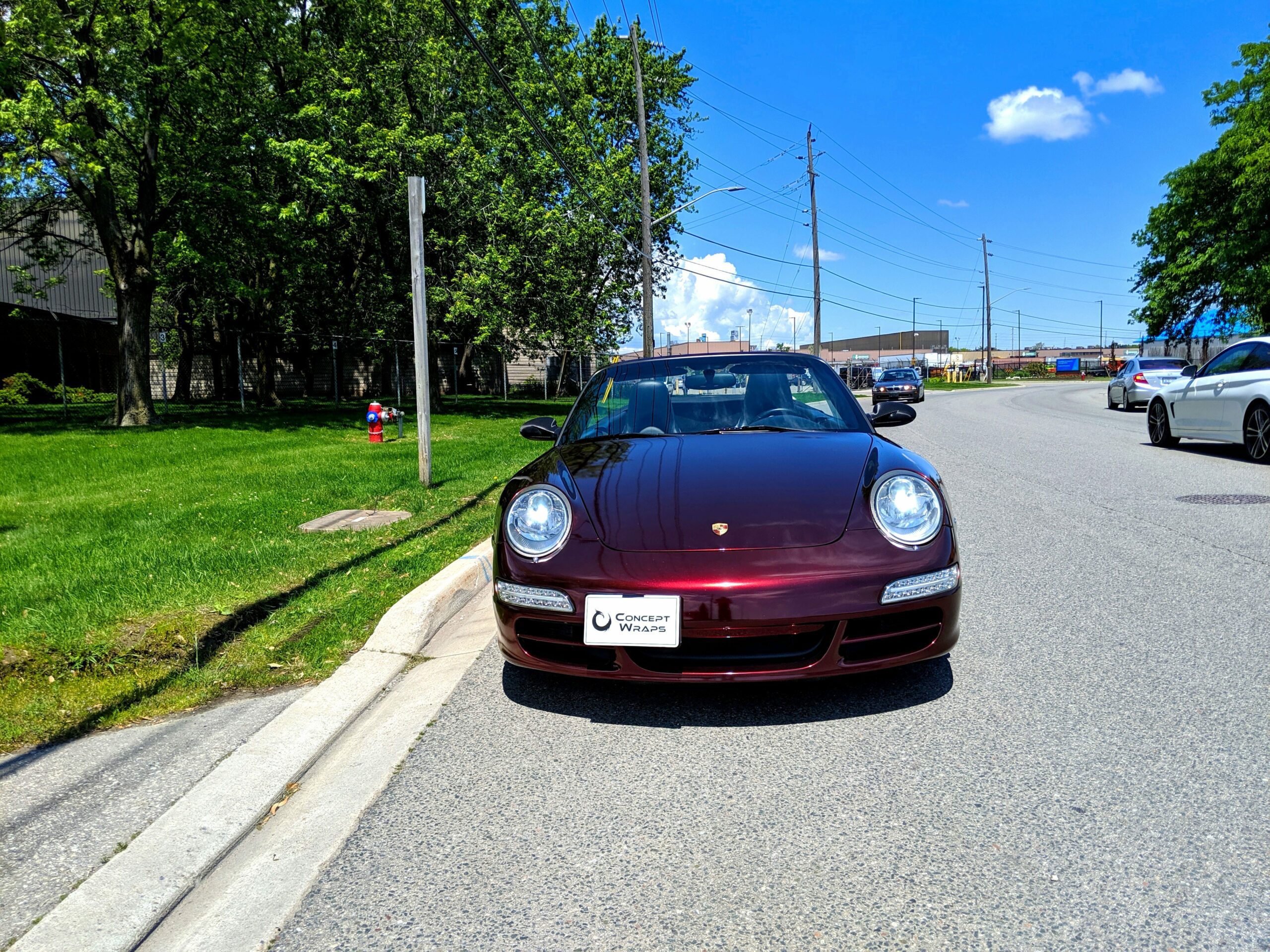 Porsche 997 - 911 Red Black Iridescent - Concept Wraps