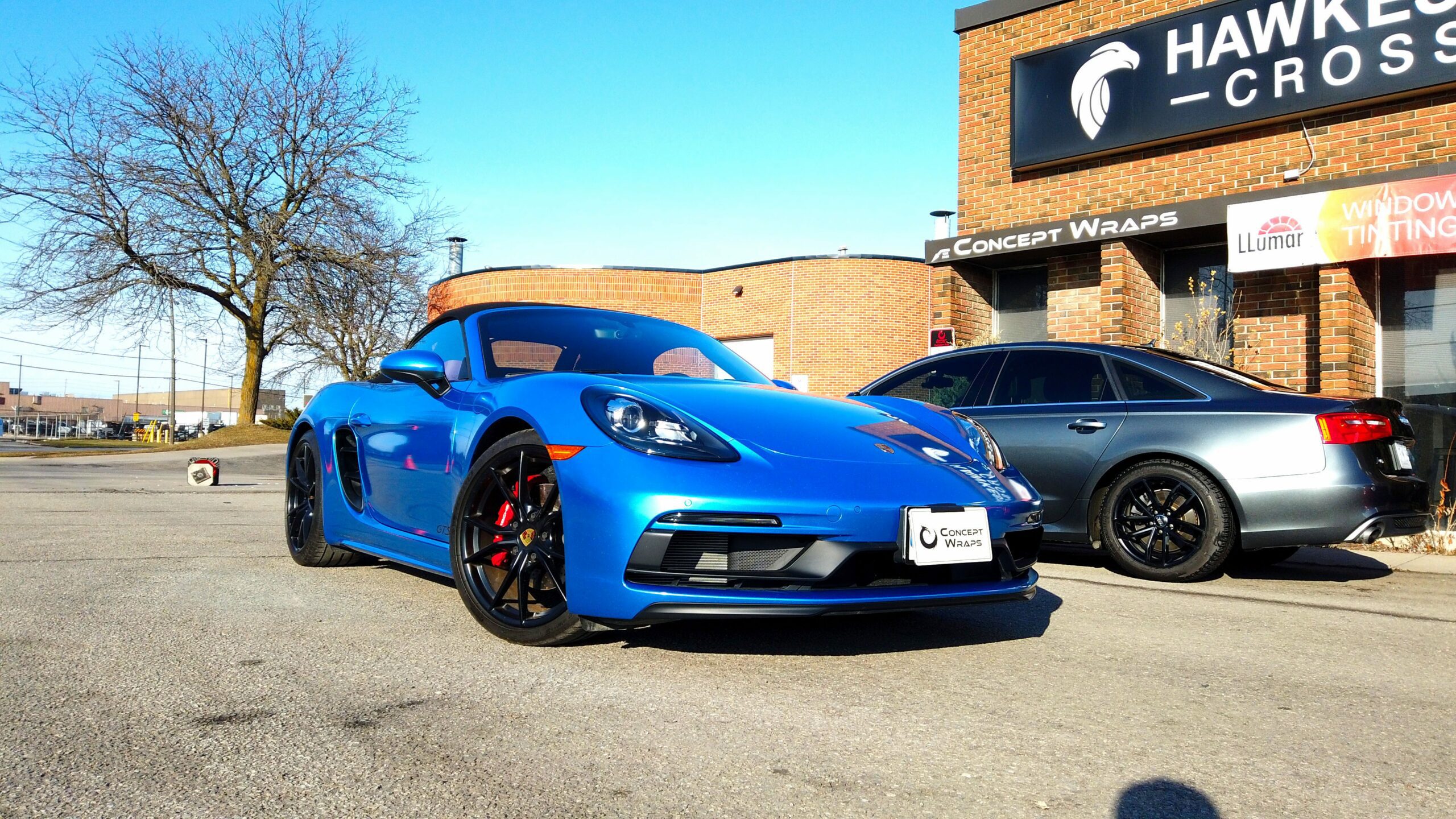 Porsche Boxster 718 GTS Metallic Blue - Concept Wraps