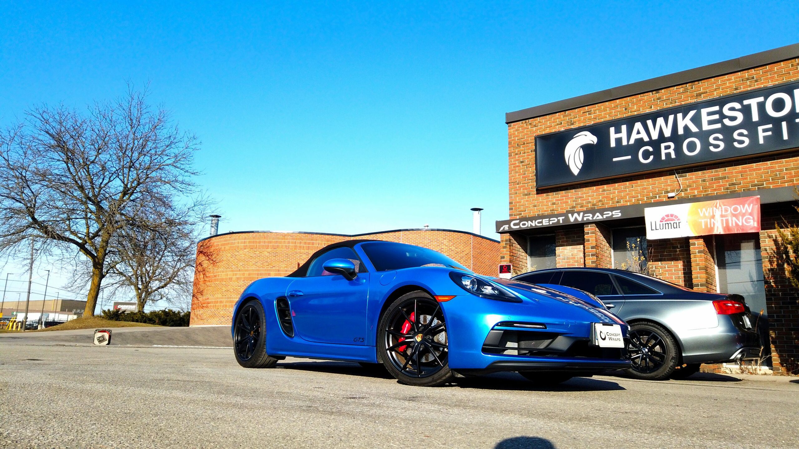 Porsche Boxster 718 GTS Metallic Blue - Concept Wraps