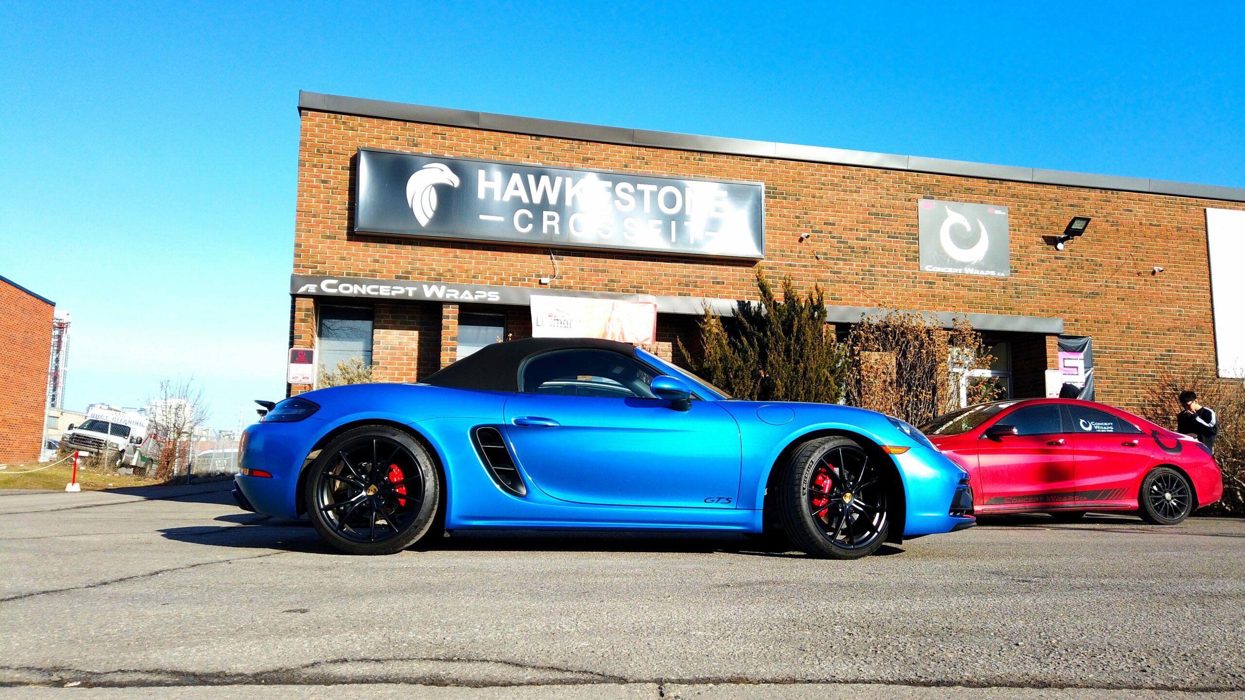 Porsche Boxster 718 GTS Metallic Blue - Concept Wraps