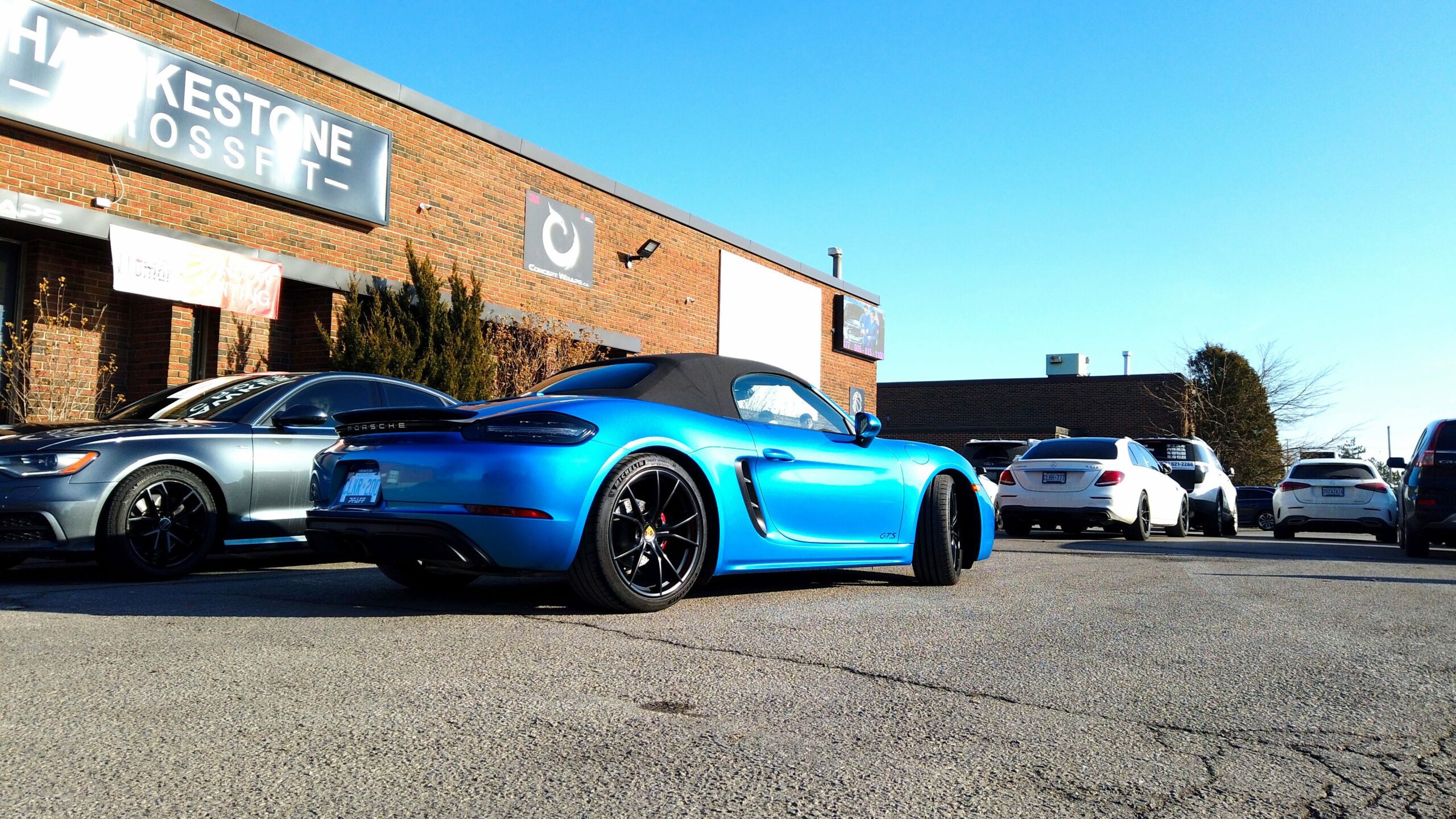 Porsche Boxster 718 GTS Metallic Blue - Concept Wraps