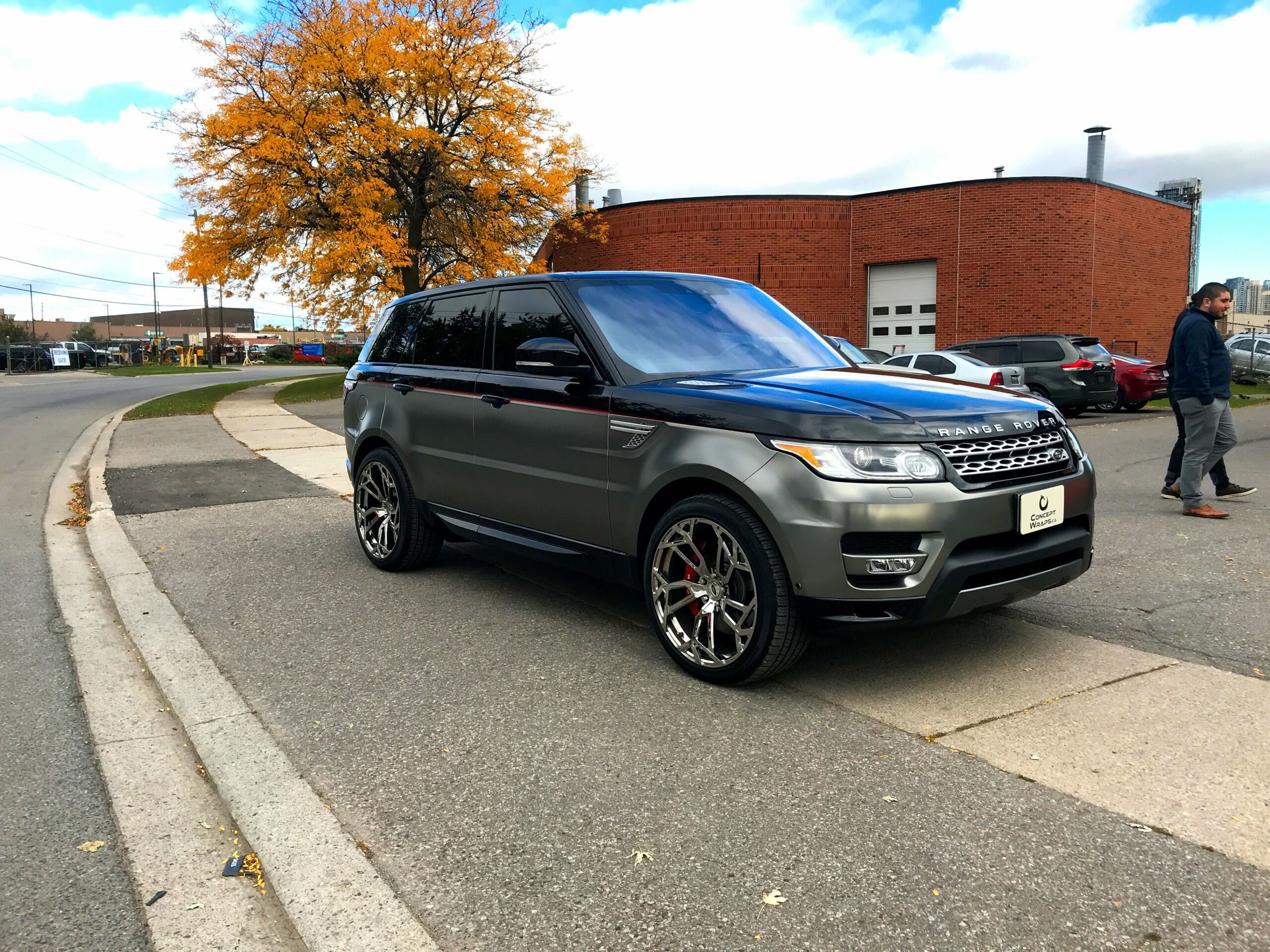 Range Rover Sport Satin Black Chrome - Concept Wraps