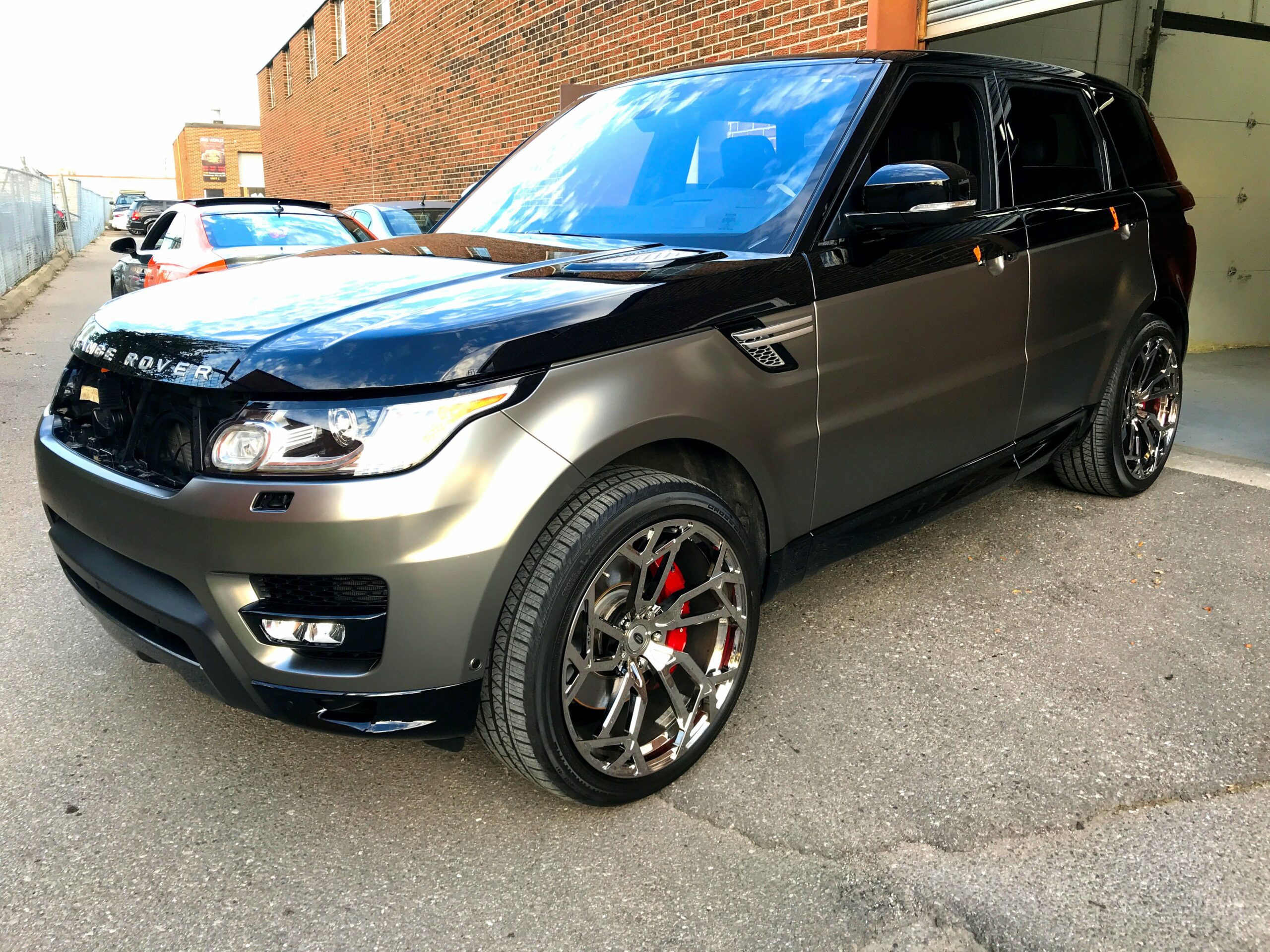 Range Rover Sport Satin Black Chrome - Concept Wraps