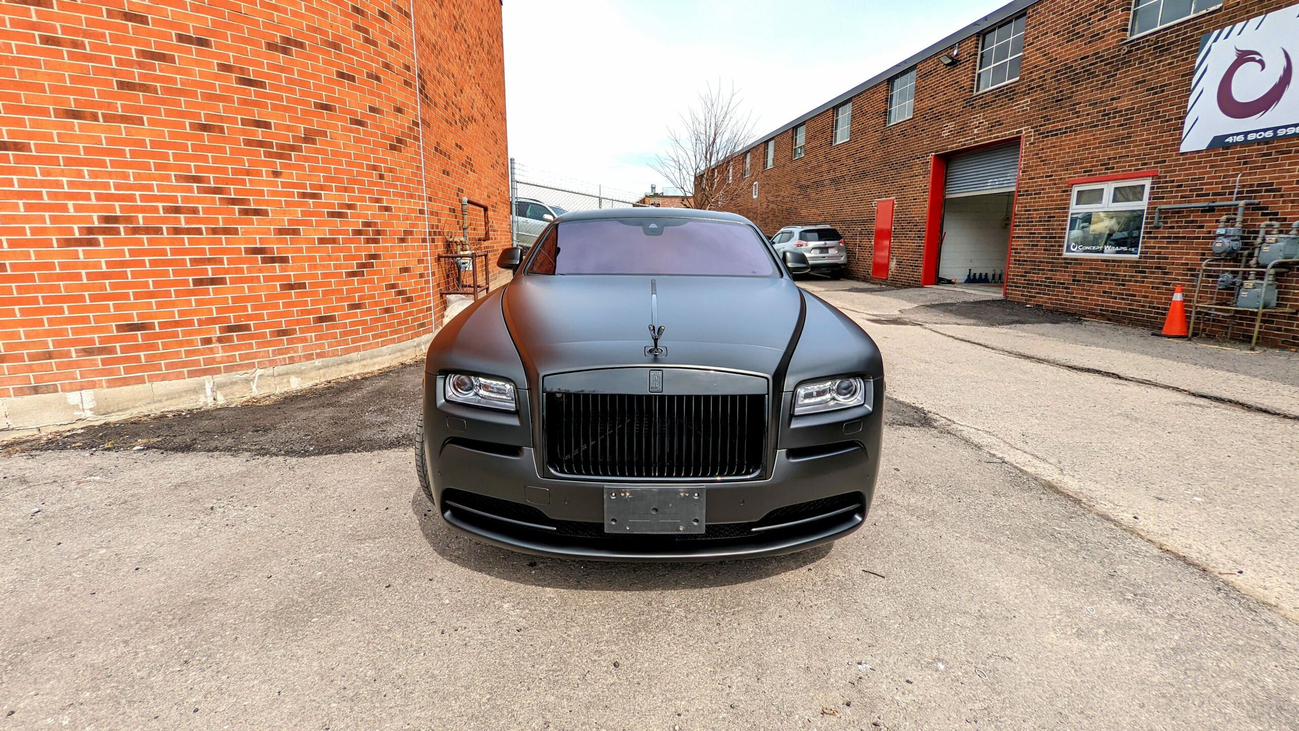 Rolls Royce Wraith Matte Phantom Black - Concept Wraps